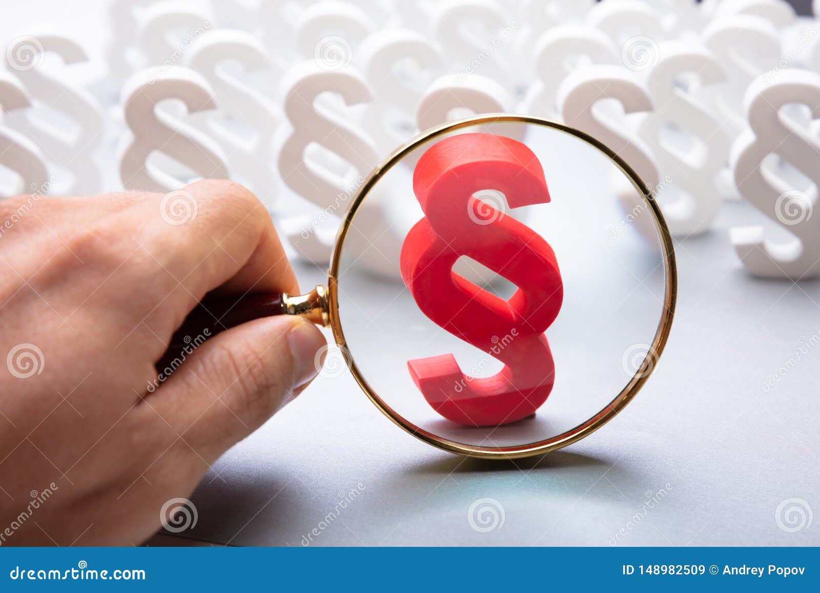 Paragraph Symbol On Blue Block Over The Euro Notes Stock Photography ...