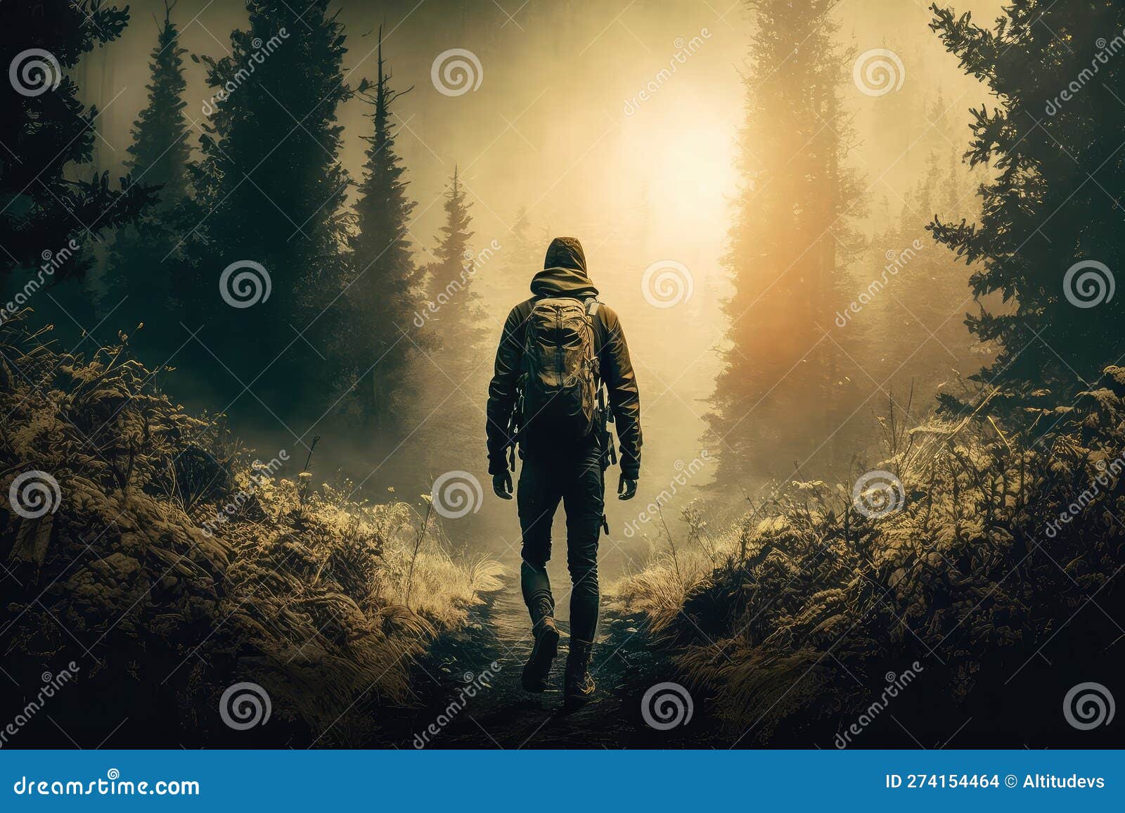 Person, Lost in the Wilderness, Finding Their Way with Help of Source ... Person, Lost in the Wilderness, Finding Their Way with Help of Source ...