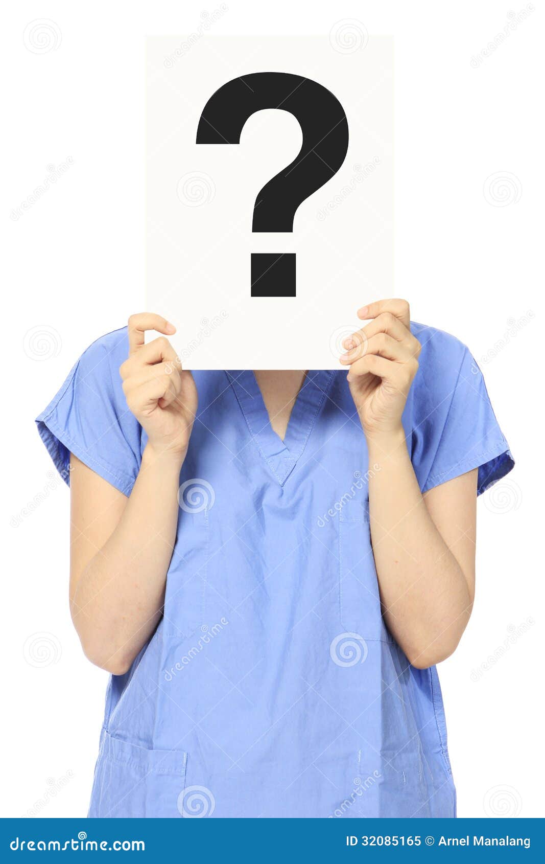 Person with Médico Una Pregunta Imagen de archivo - Imagen de ocultar ...