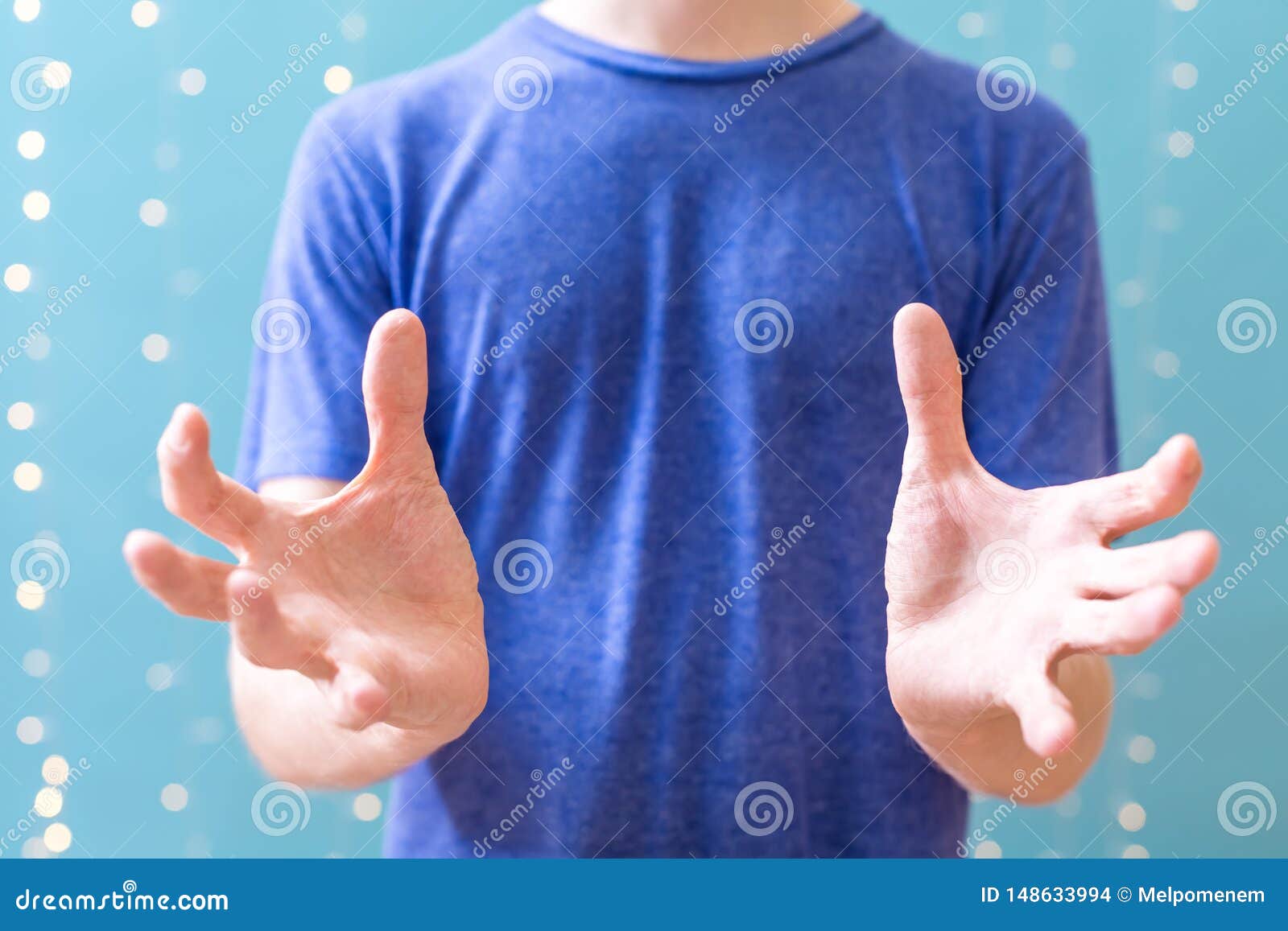 Person Making a Display Gesture Stock Photo - Image of bokeh, hand ...