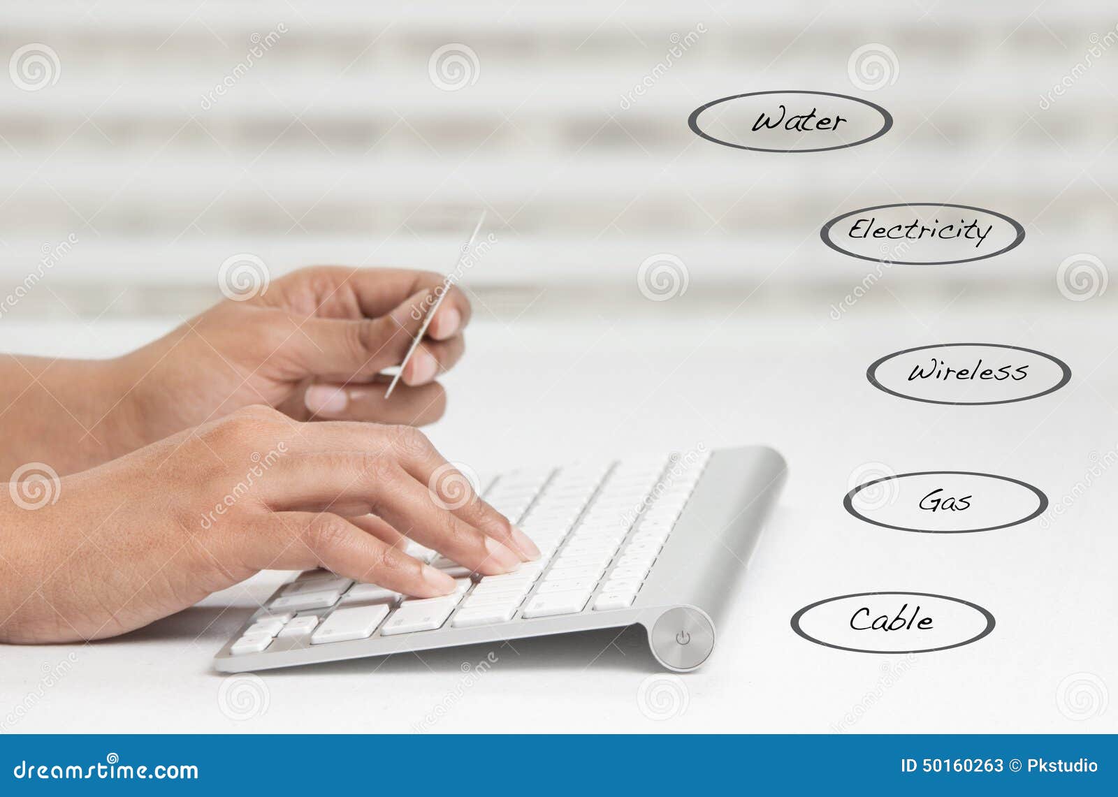 Person Making Online Payments Using a Credit Card Stock Image - Image ...