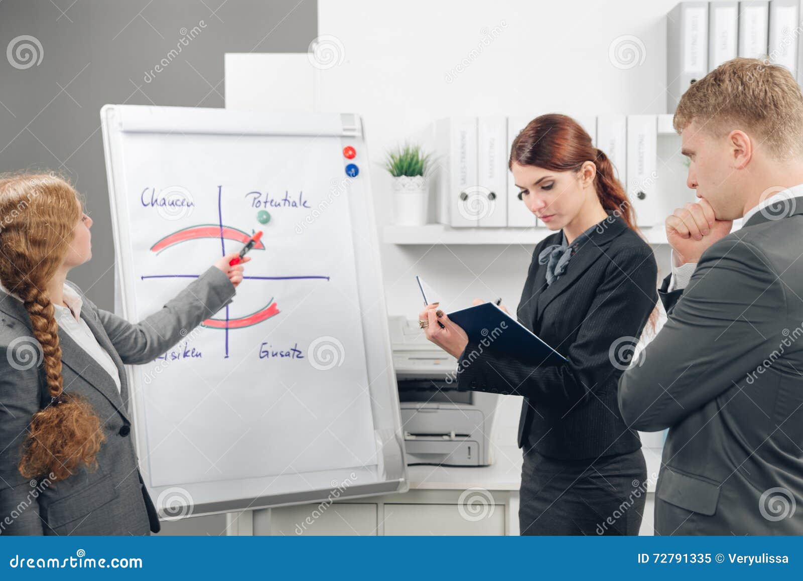 Person Making a Presentation Stock Image - Image of holding, desk: 72791335