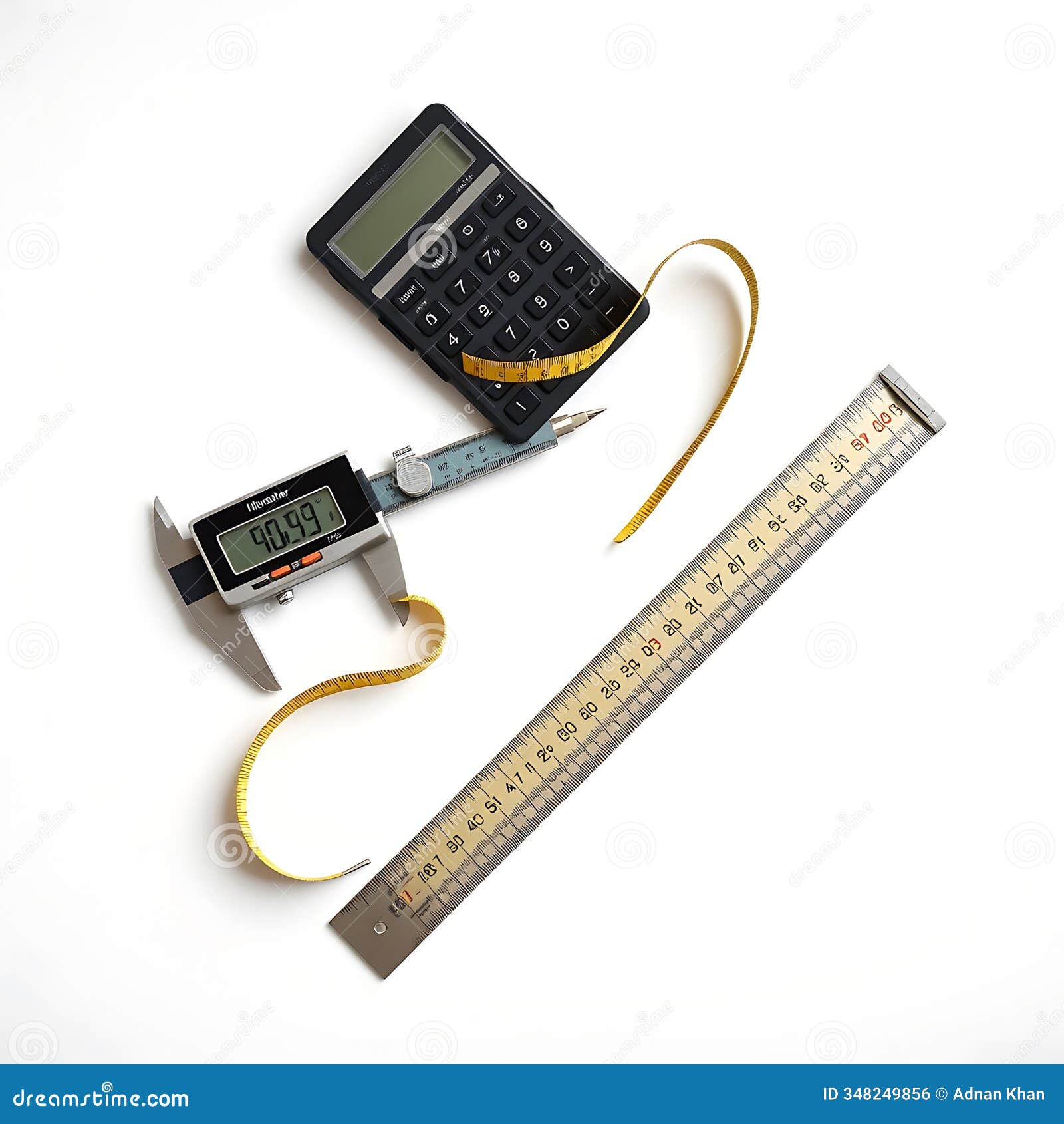 A Person Measuring the Thickness of a Thin Sheet of Metal Using a ...