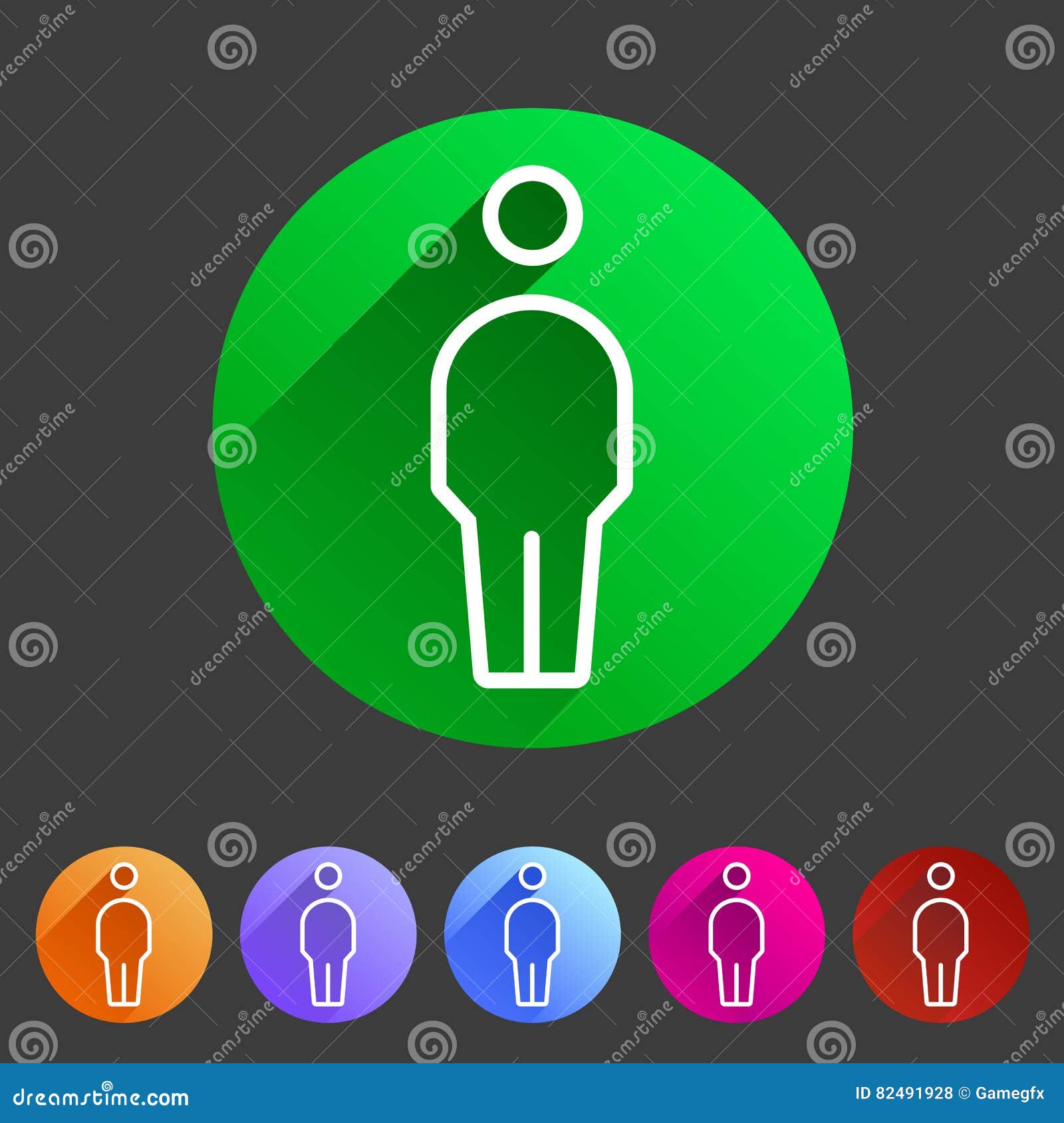 Person Men User Icon Flat Web Sign Symbol Logo Label Stock Vector ...