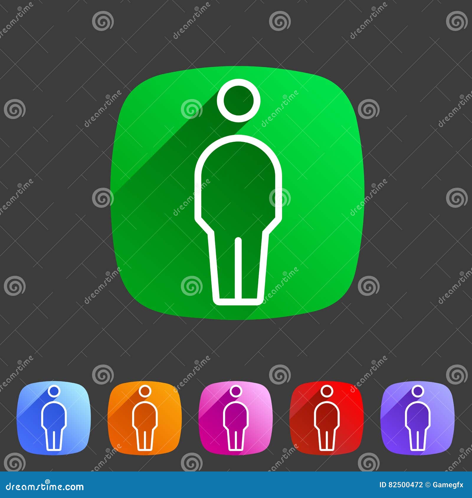 Person Men User Icon Flat Web Sign Symbol Logo Label Stock Vector ...