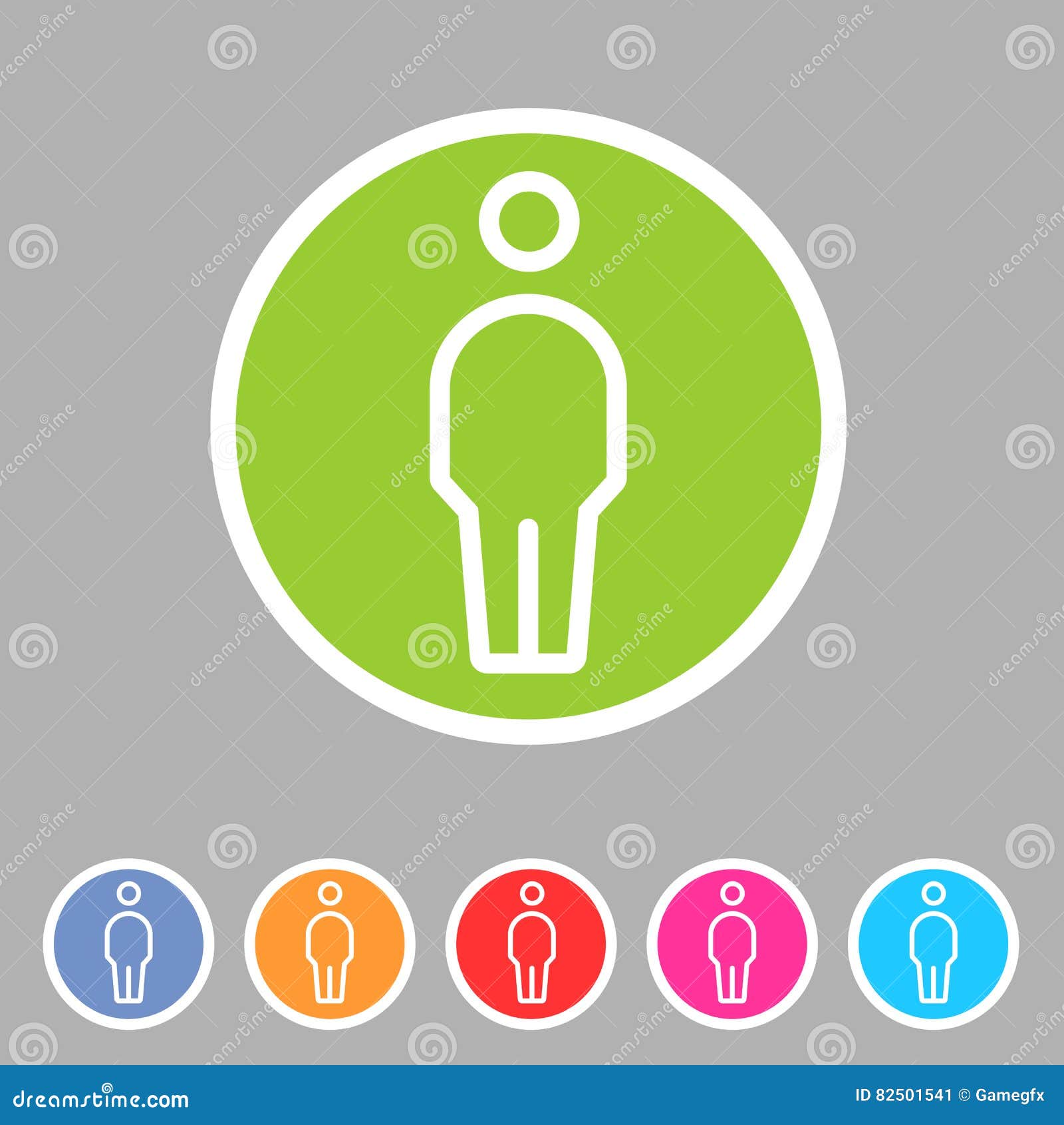 Person Men User Icon Flat Web Sign Symbol Logo Label Stock Vector ...