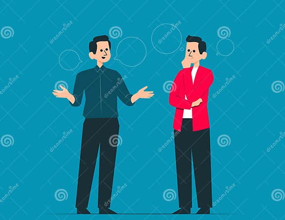 Person with Miscommunication. Communication Problems Vector Concept ...