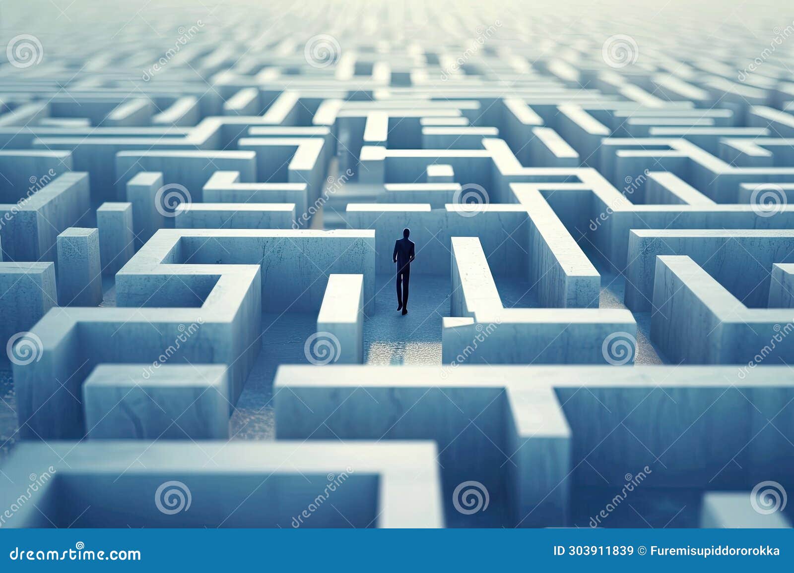 Person Navigating A Maze Or Labyrinth, Symbolizing Problem-solving And ... Person Navigating A Maze Or Labyrinth, Symbolizing Problem-solving And ...