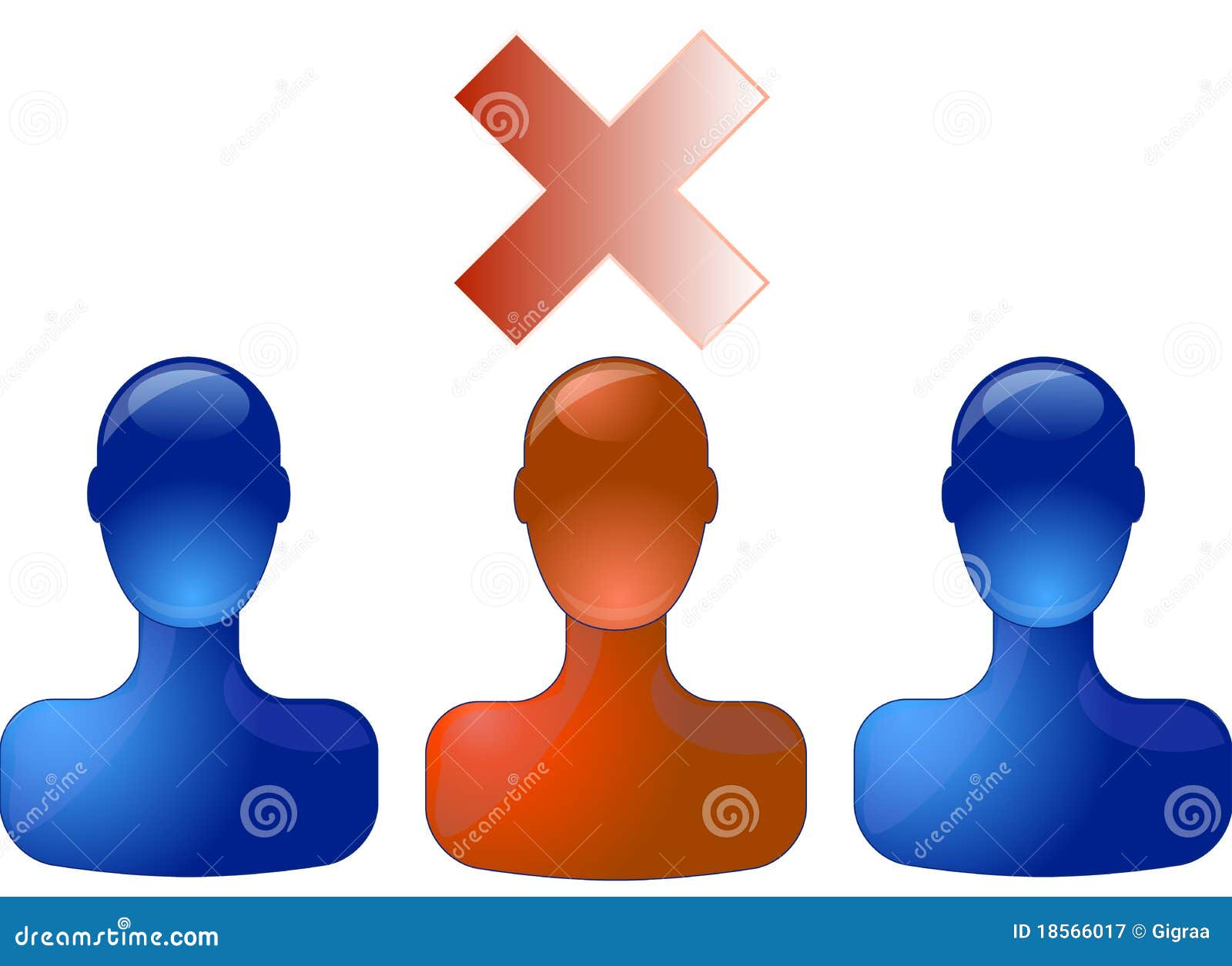 Person not selected stock vector. Illustration of silhouette - 18566017