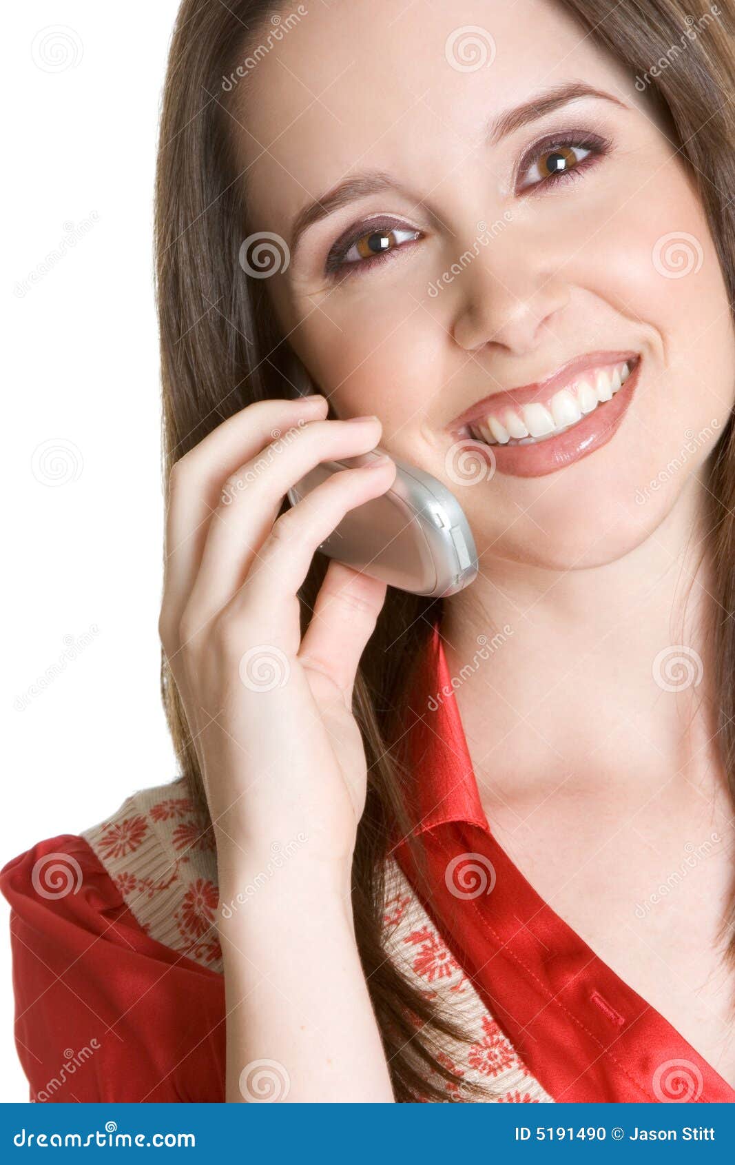 Person on Phone stock photo. Image of smiling, women, cell - 5191490