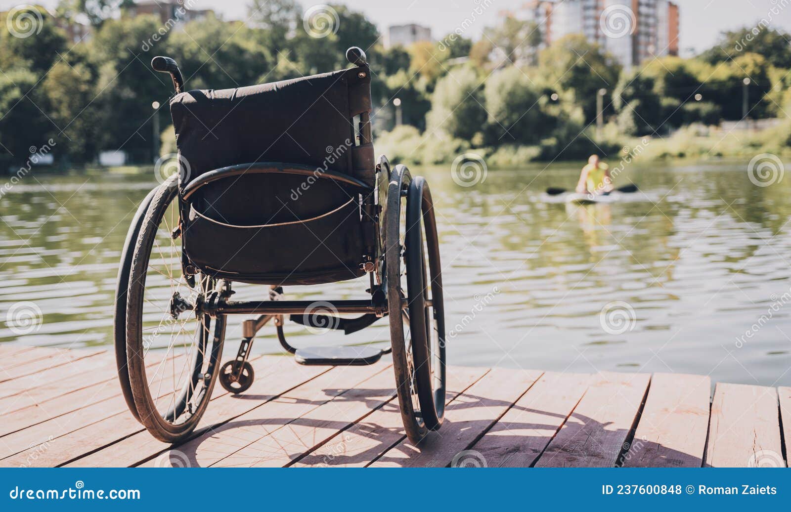 Person with a Physical Disability Ride on Sup Board Stock Photo - Image ...