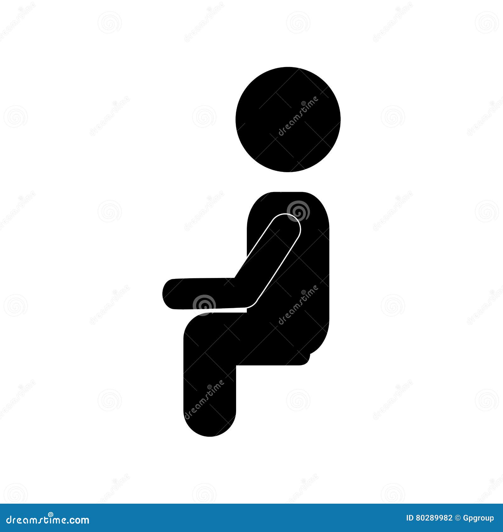Person Pictogram Icon Image Stock Vector - Illustration of emotion ...