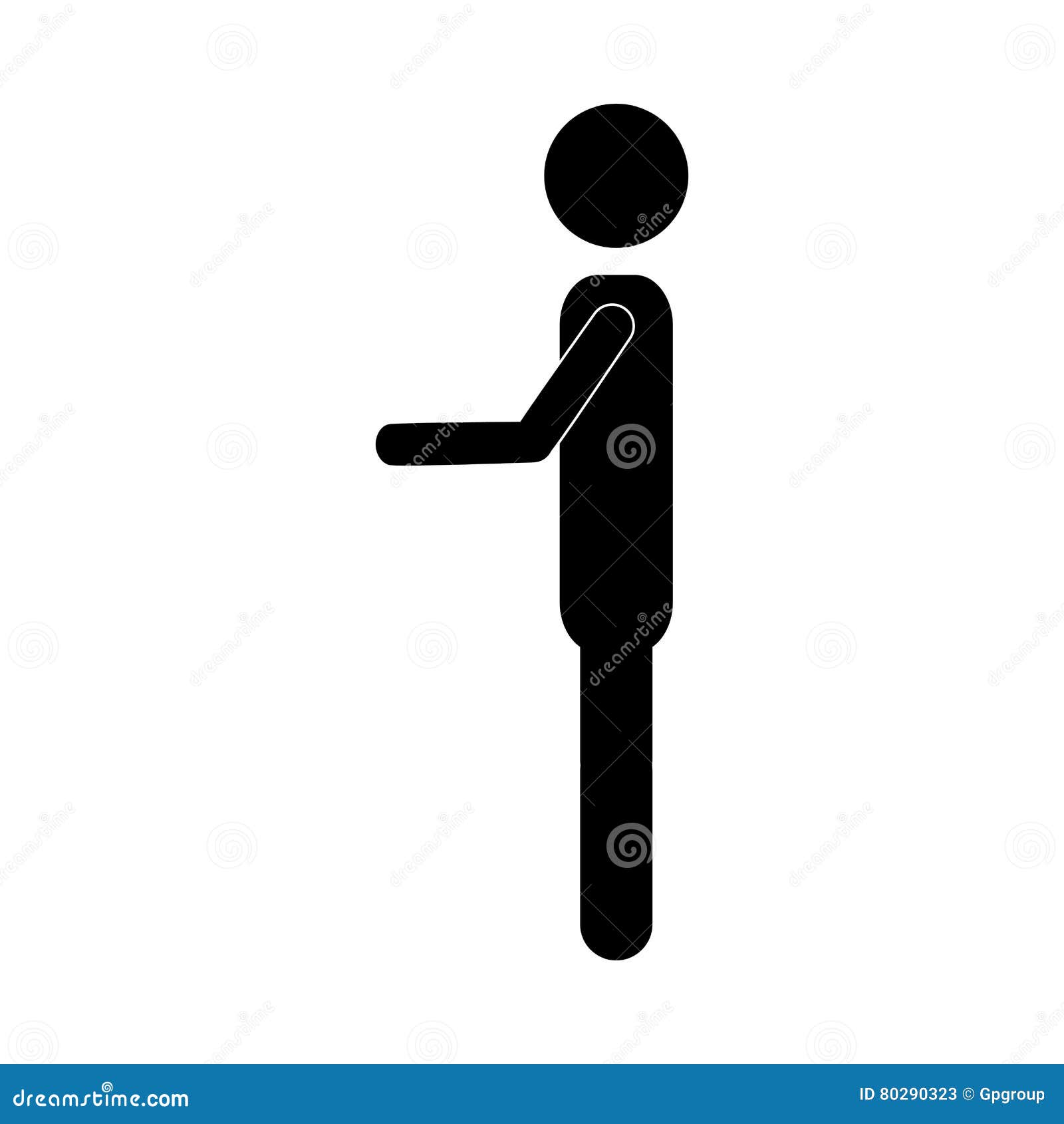 Person Pictogram Icon Image Stock Vector - Illustration of person ...