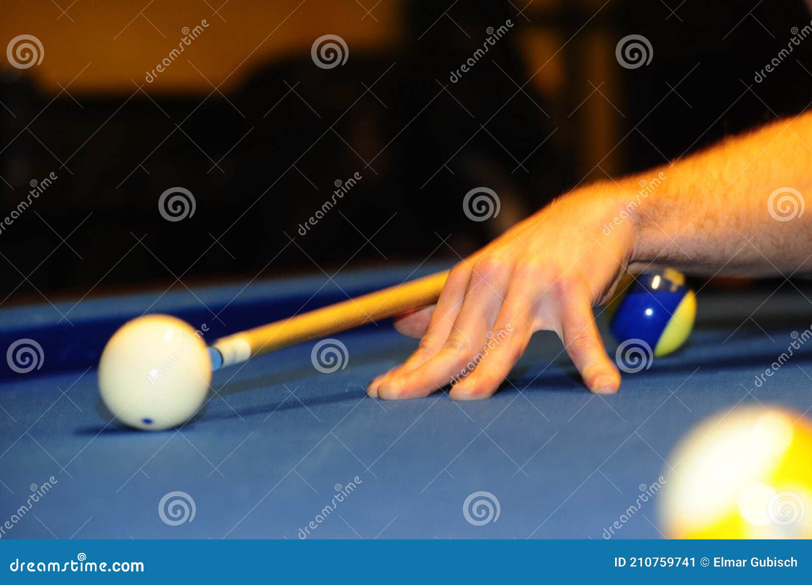 Person Playing a Game of Billiard Stock Image - Image of enterprise ...