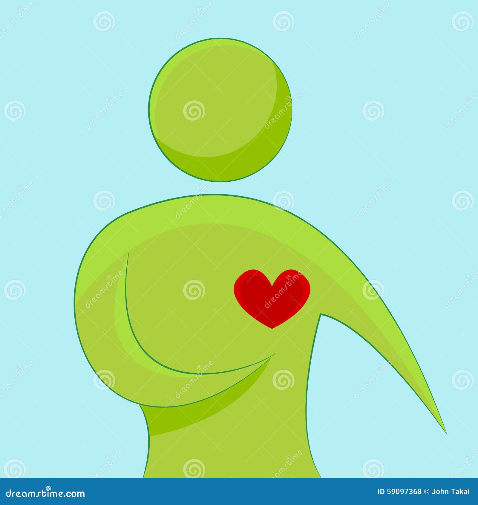 Person Pointing at Heart Abstracto Ilustración del Vector - Ilustración ...