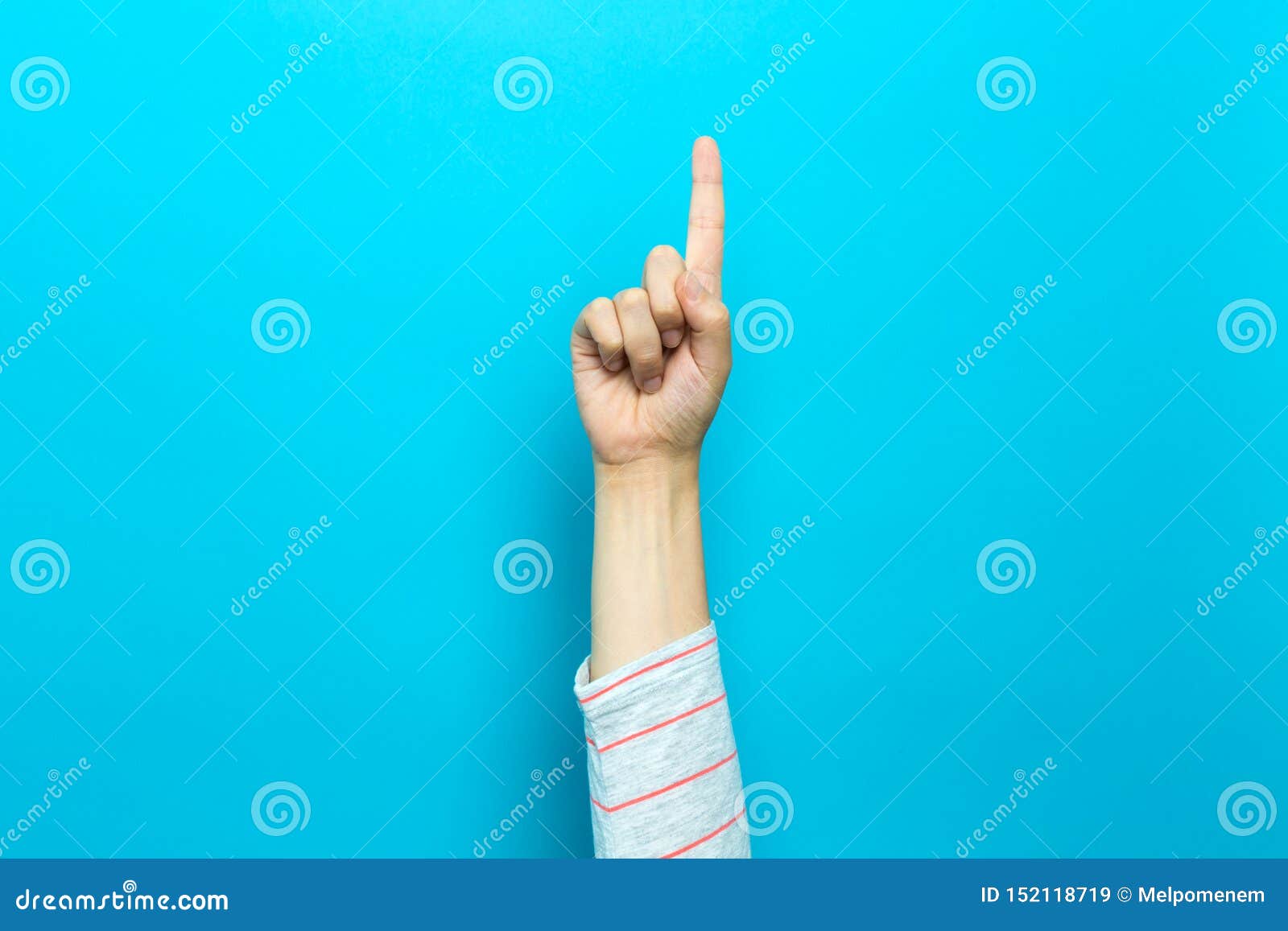 Person Pointing at Something Stock Image - Image of finger, color ...