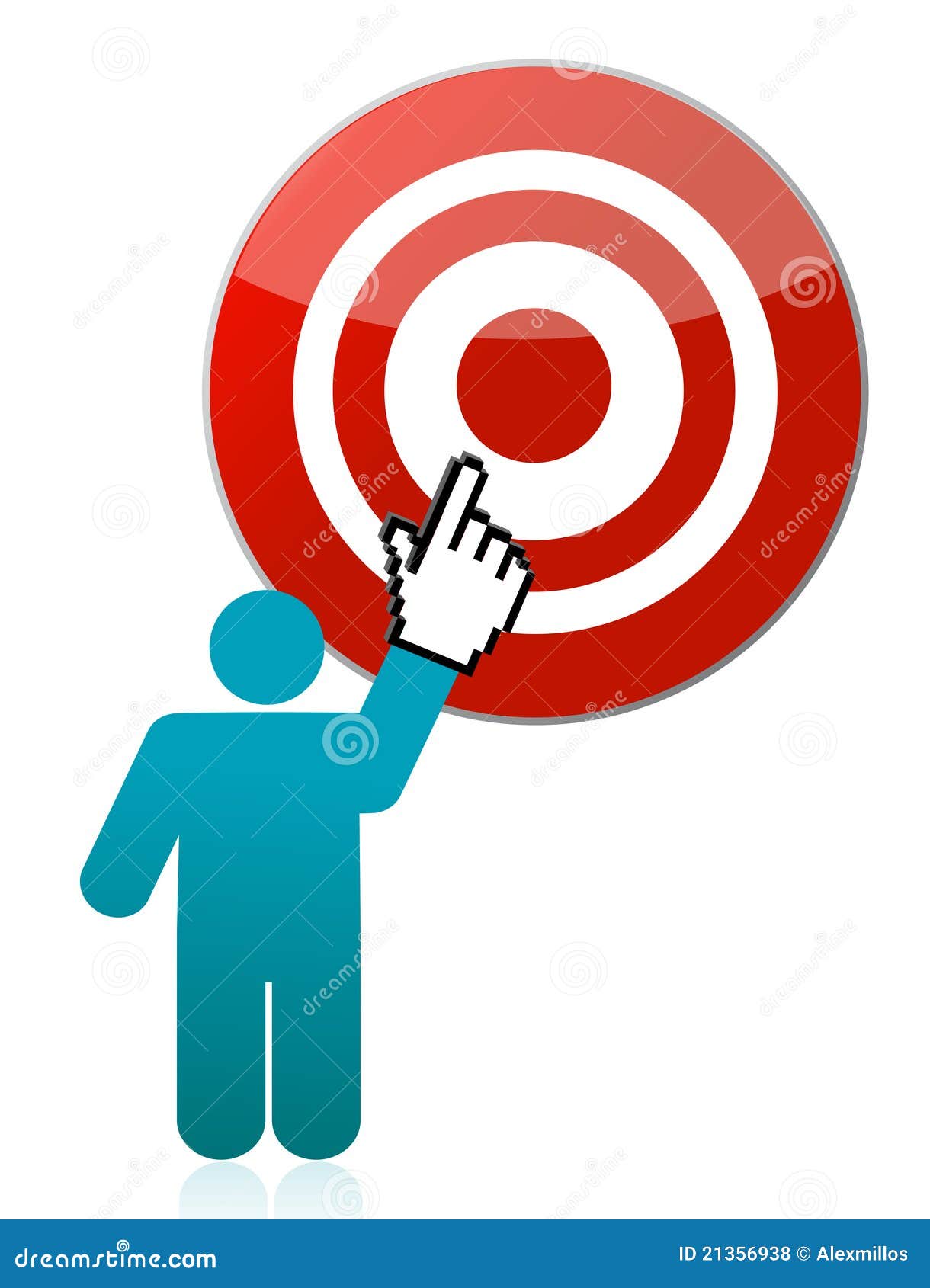 Person Pointing Target Illustration Stock Vector - Illustration of ...