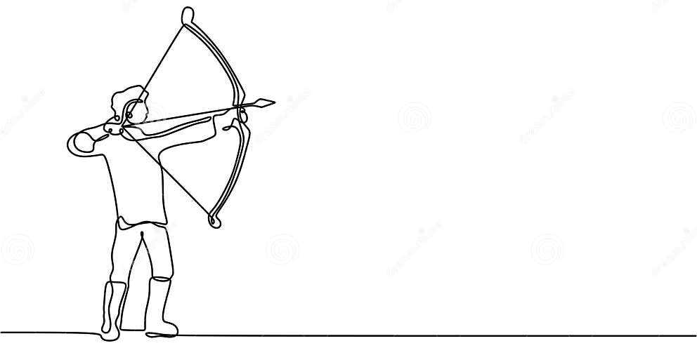 Person Practicing Archery. Symbolizing Focus, Precision, and ...