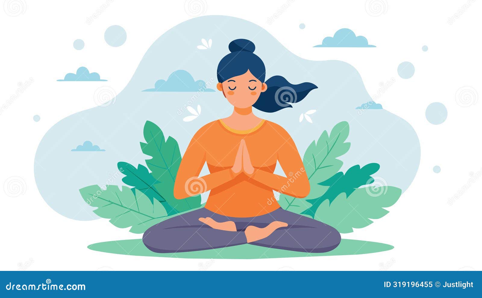 A Person Practicing Mindful Breathing Techniques Incorporating ...