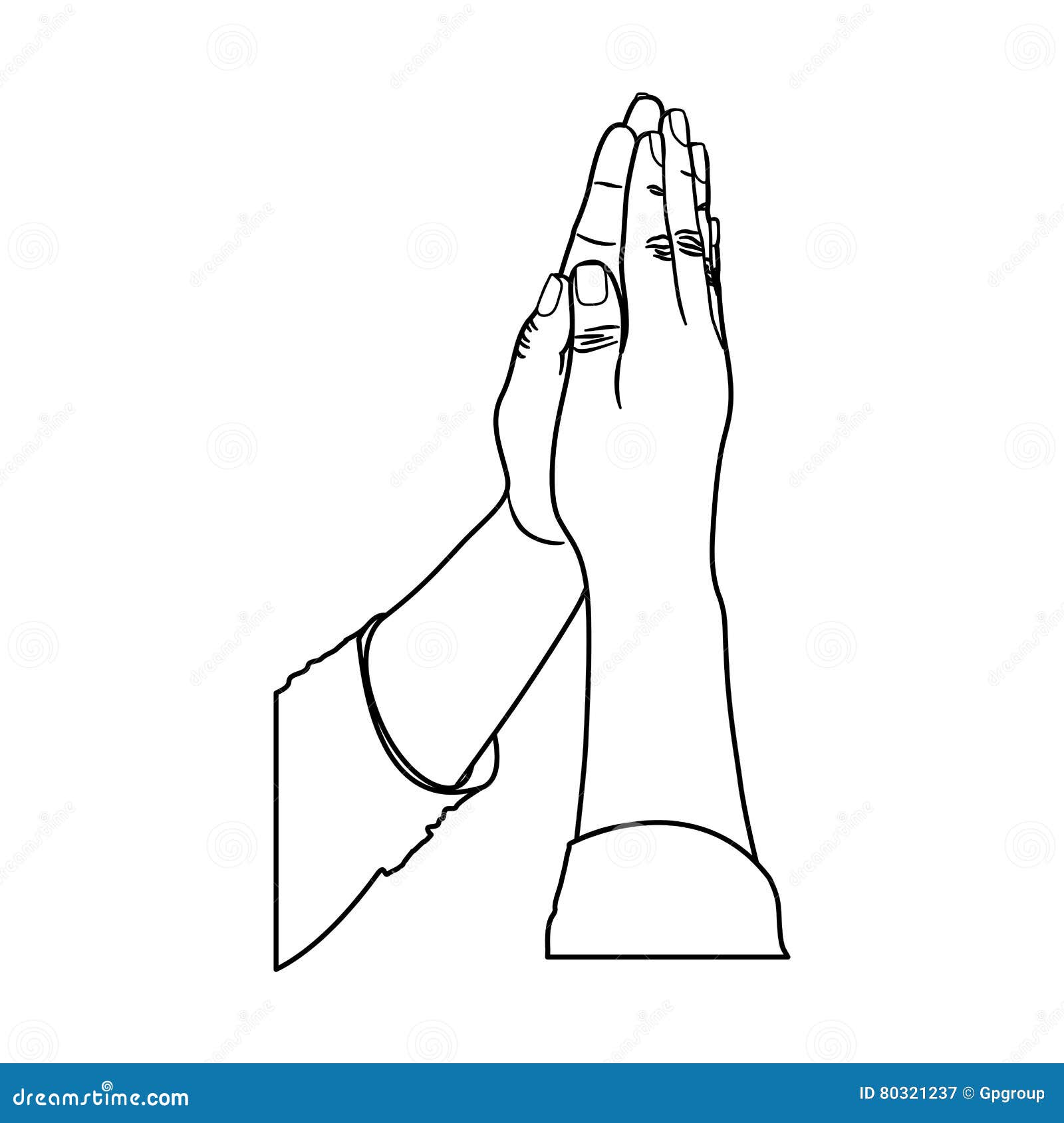 Person in Prayer Icon Image Stock Vector - Illustration of christ ...