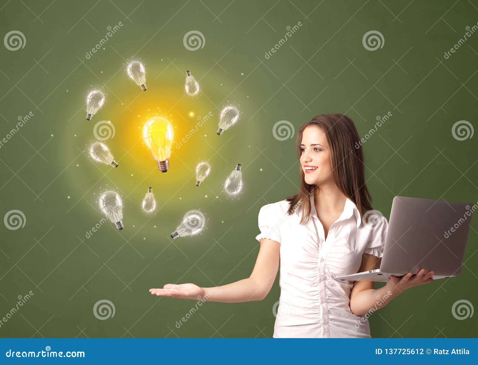 Person Presenting New Idea Concept Stock Photo - Image of explain ...