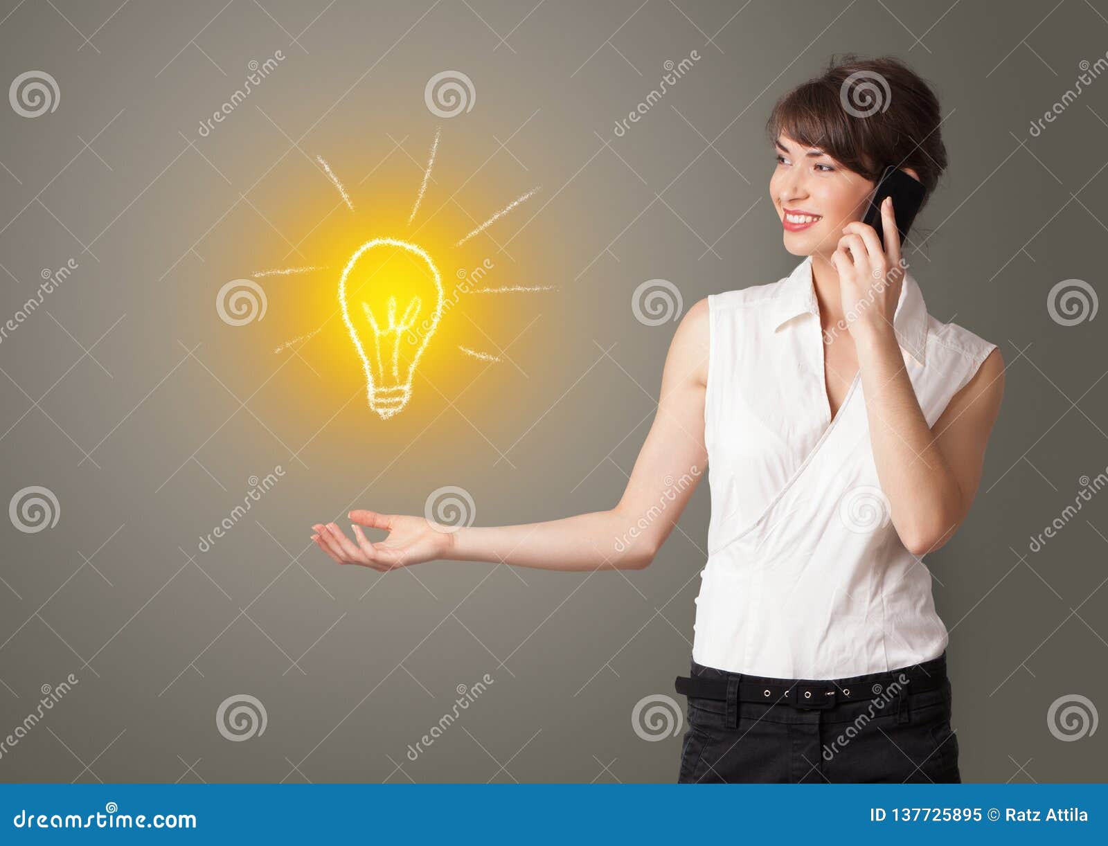 Person Presenting New Idea Concept Stock Image - Image of handsome ...