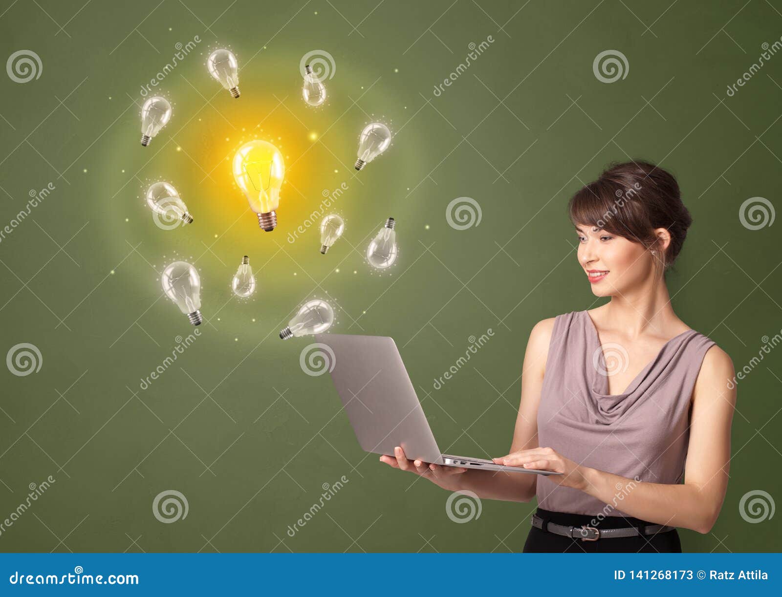 Person Presenting New Idea Concept Stock Image - Image of industry ...