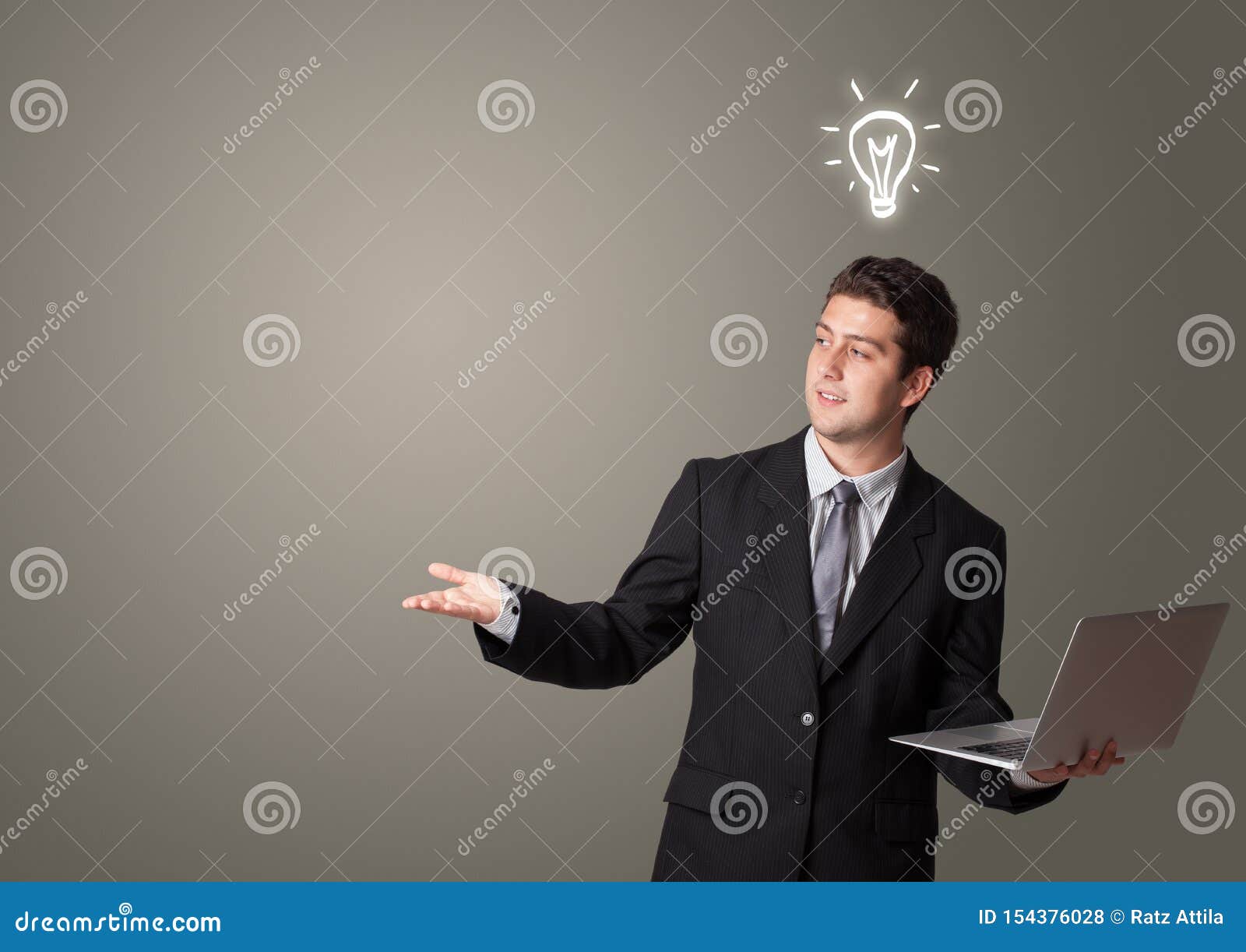 Person Presenting New Idea Concept Stock Photo - Image of hold, expert ...