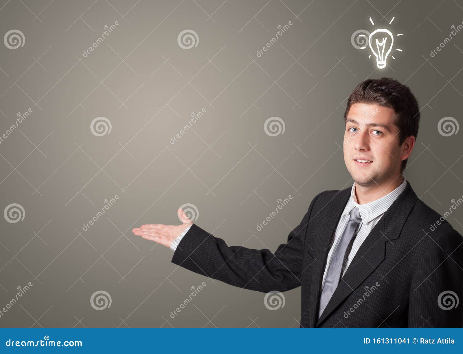 Person Presenting New Idea Concept Stock Image - Image of icon ...
