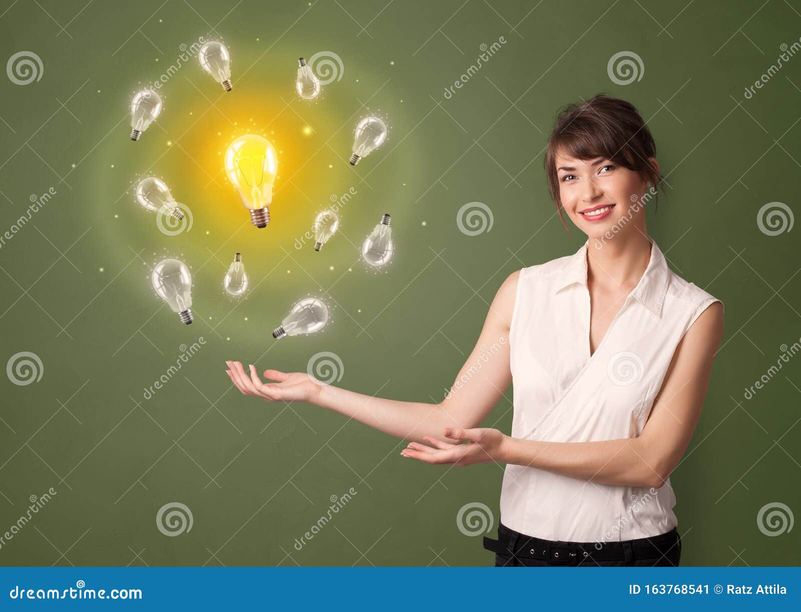 Person Presenting New Idea Concept Stock Image - Image of board ...