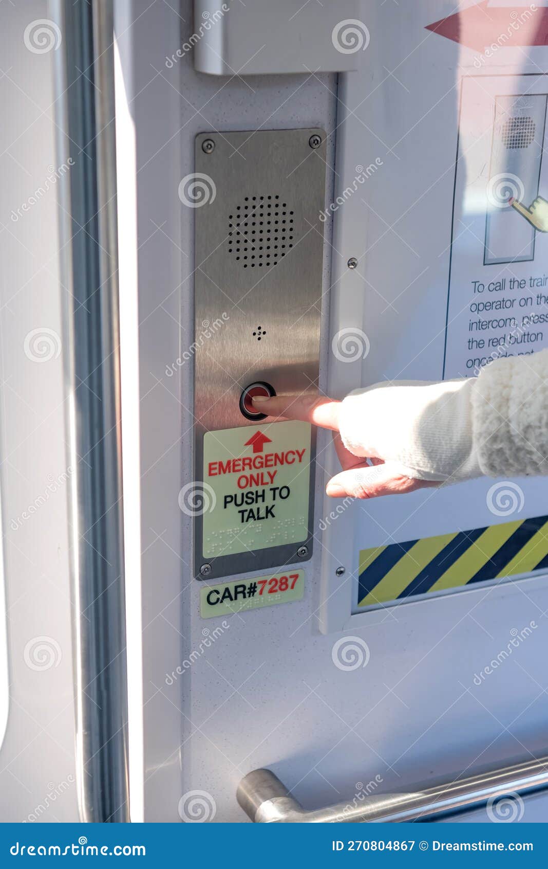 Person Presses the Button To Call and Talk with the Support Service of ...