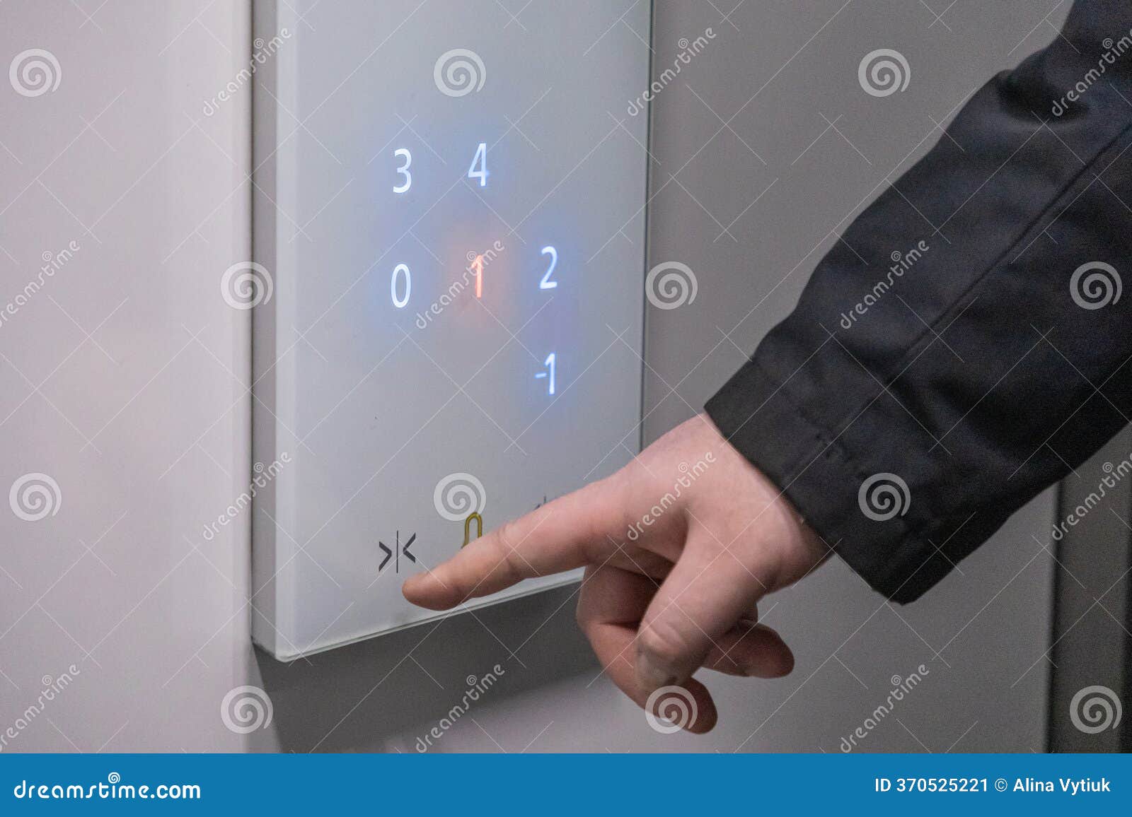 Elevator Numbers On The Wooden Background Stock Photography ...