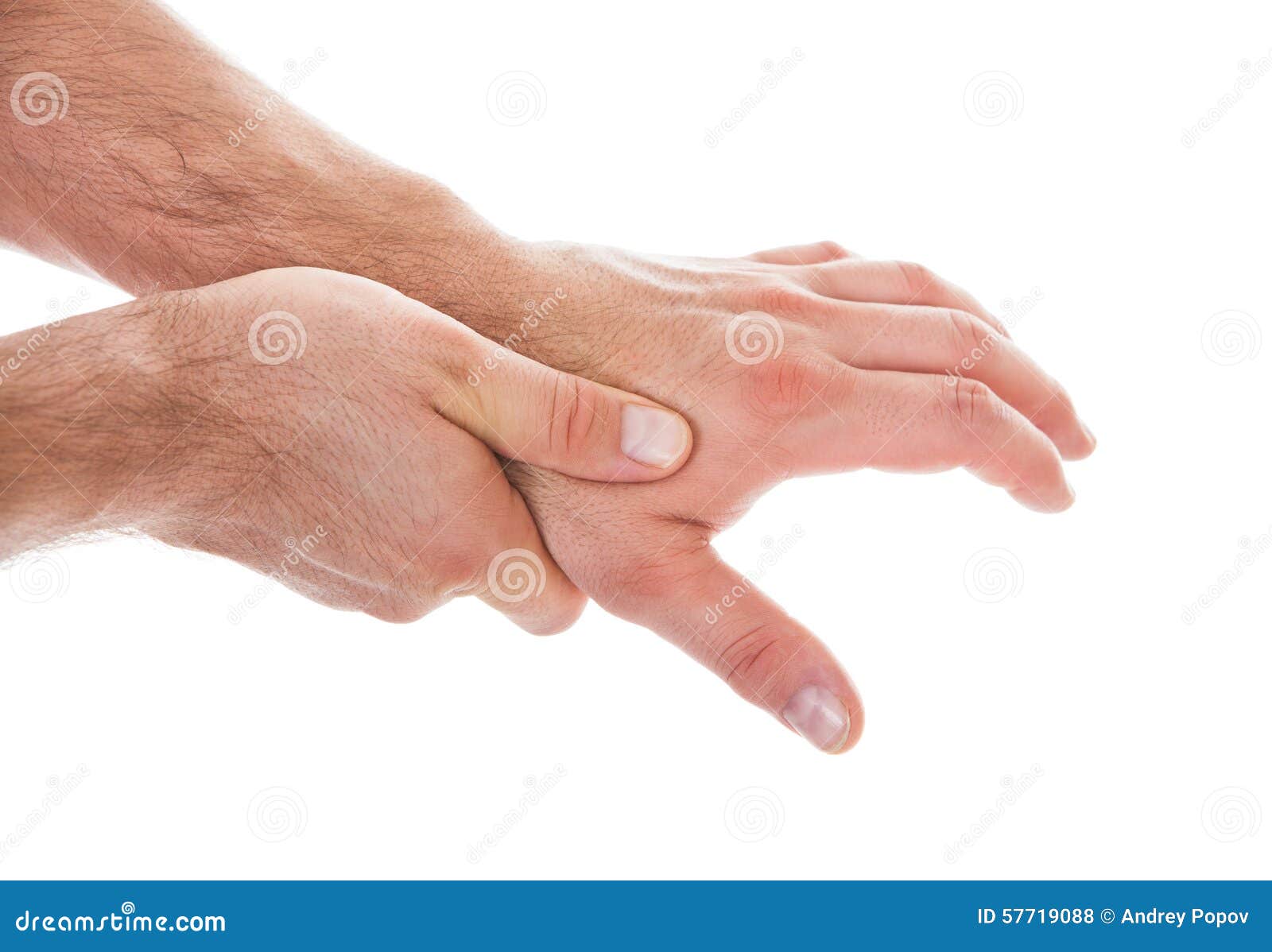 Person Pressing Palm with Thumb Stock Photo - Image of nail, motion ...