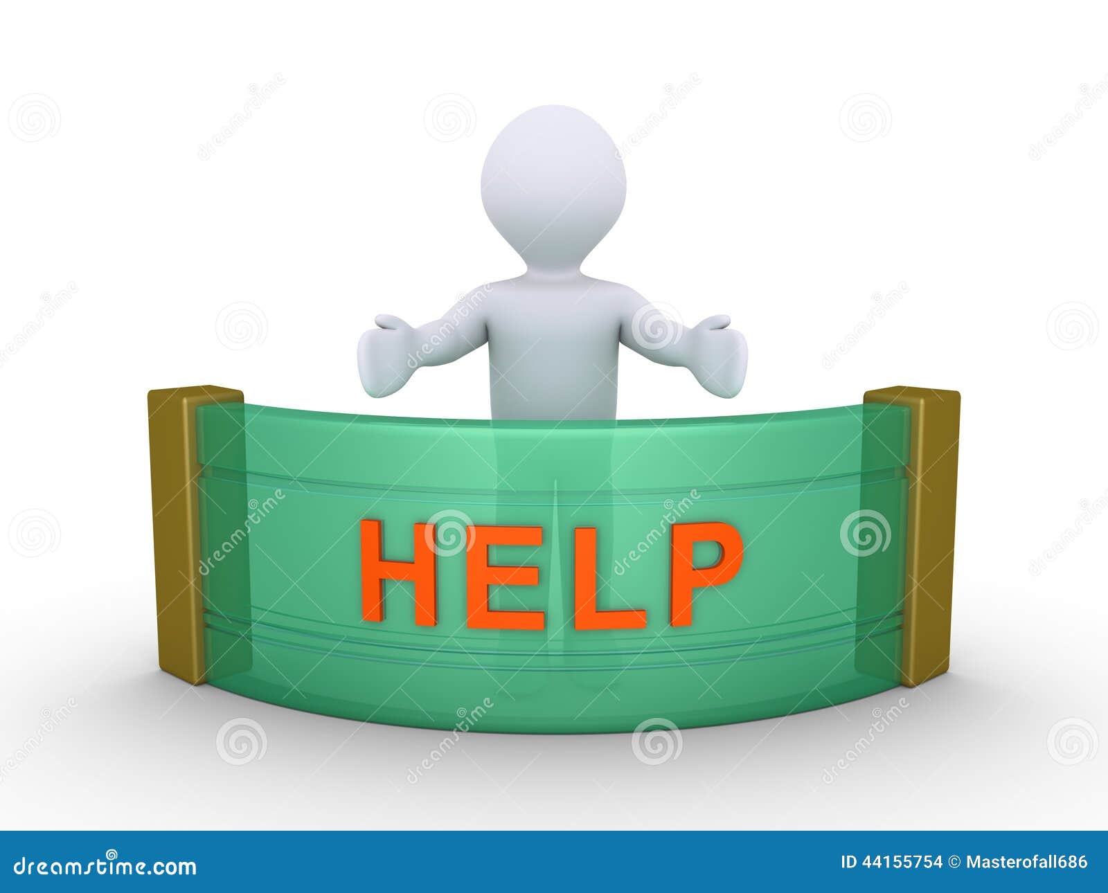 Person is providing help stock illustration. Illustration of answer ...