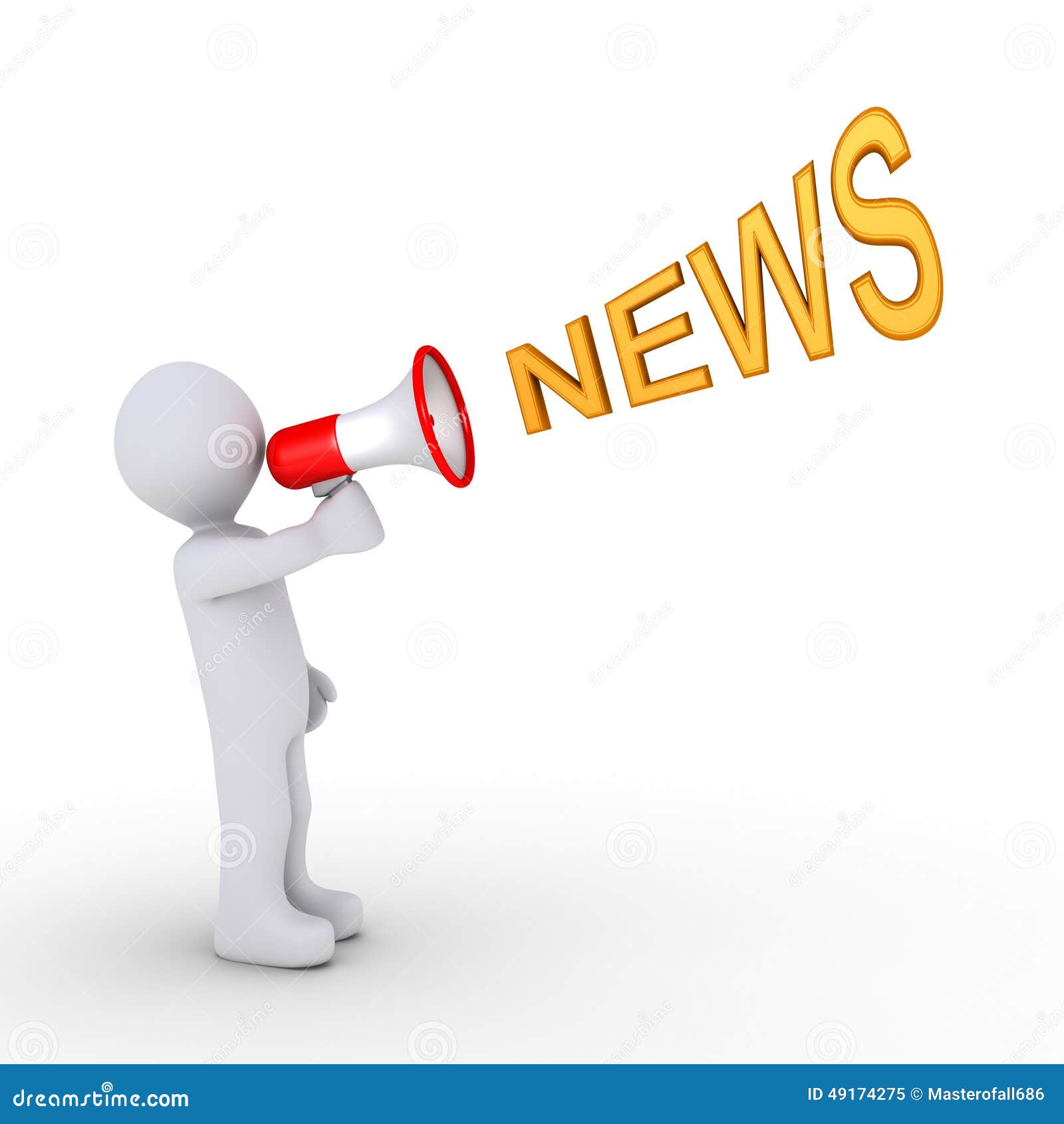 Person providing the news stock illustration. Illustration of public ...