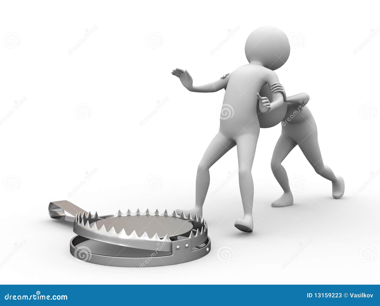 Person Pushed Into Mantrap Stock Photos - Image: 13159223