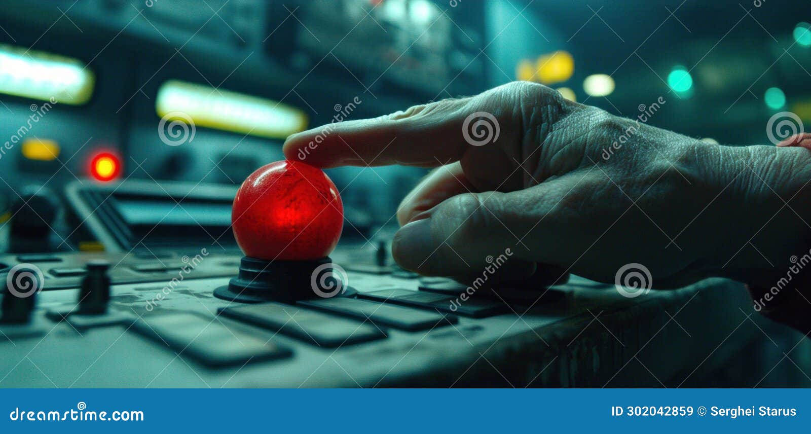 A Person Pushing a Button on the Control Panel of an Electronic Device ...