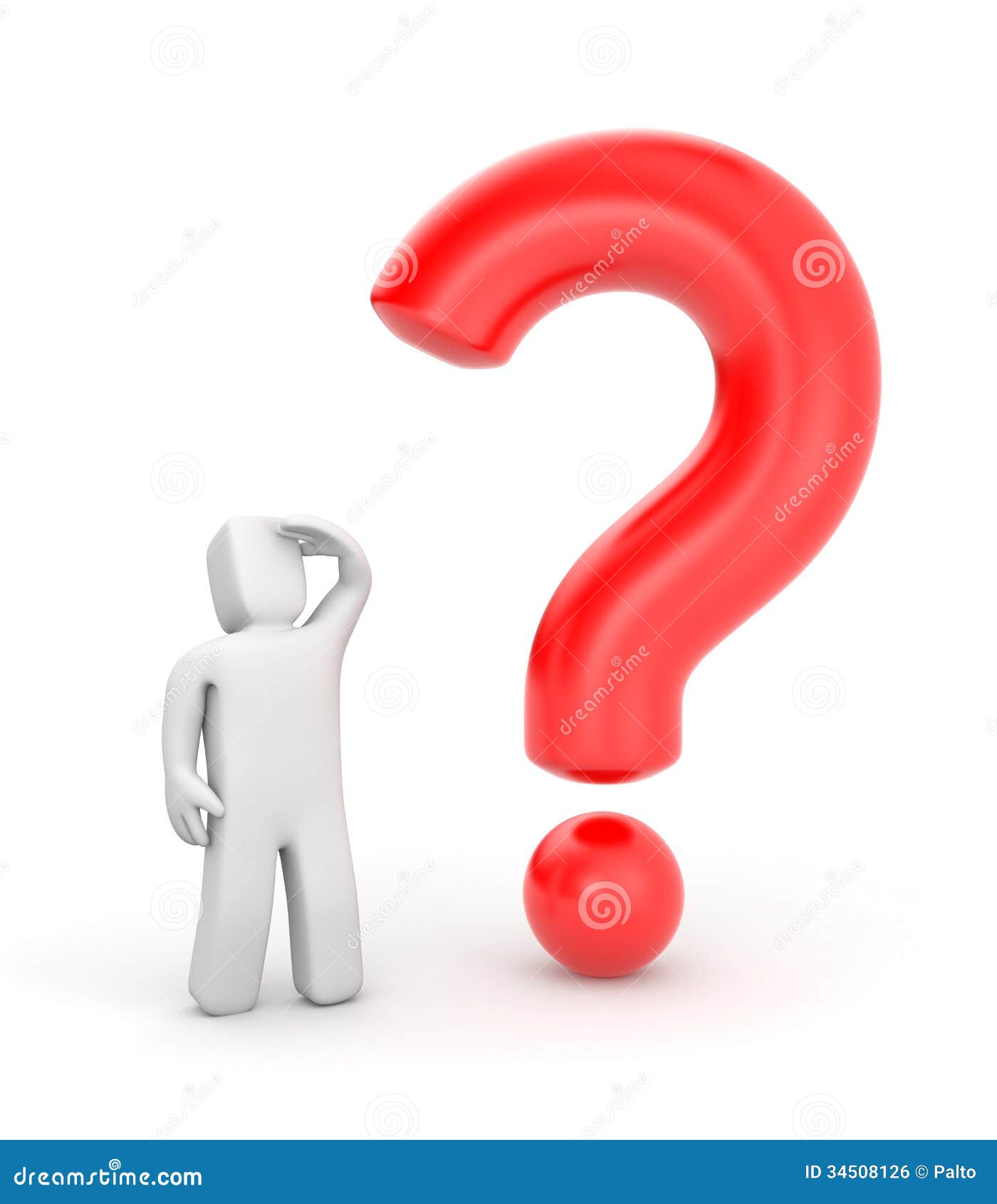 Person and question stock illustration. Illustration of business - 34508126