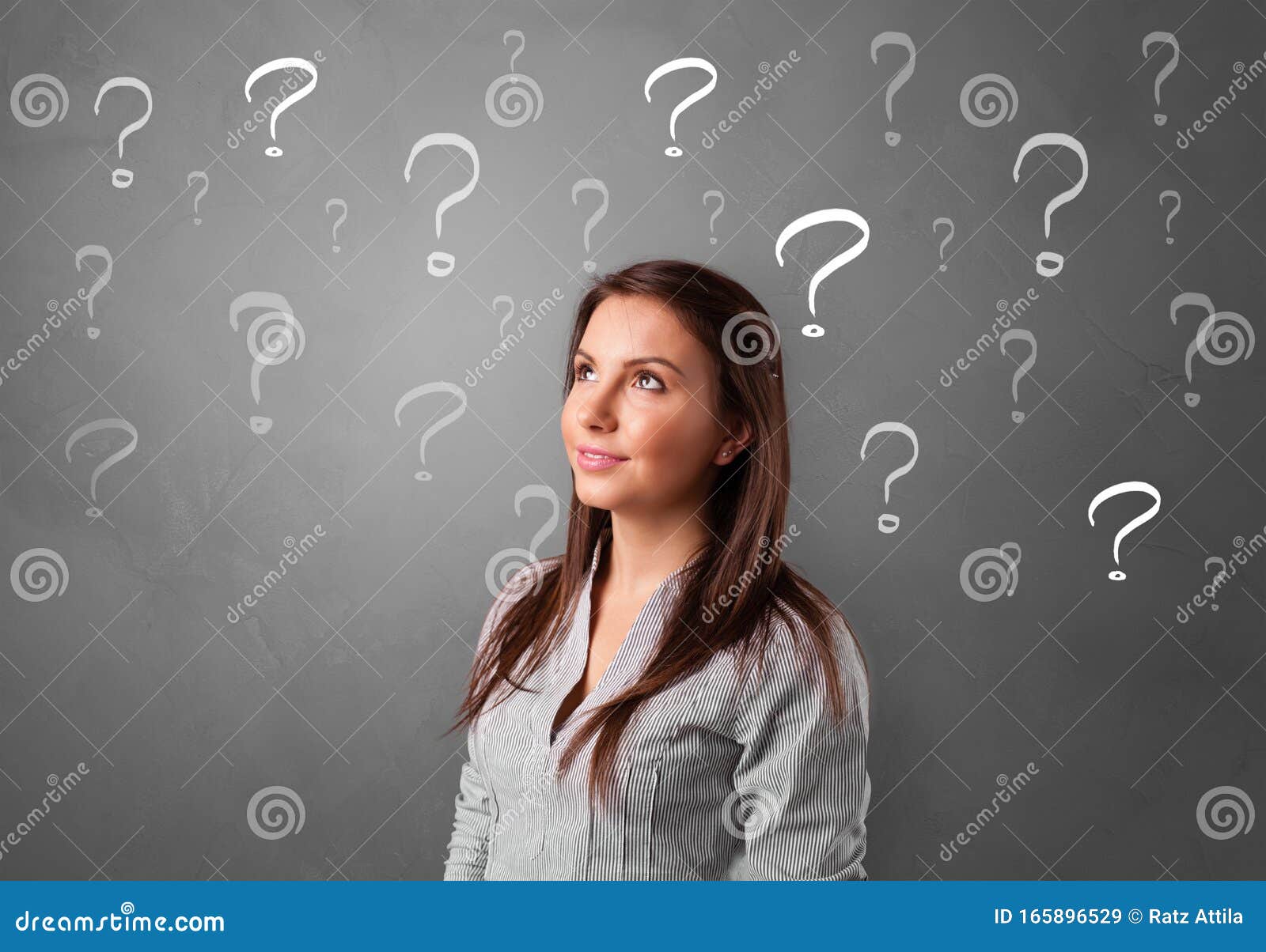 Person with Question Concept Stock Image - Image of idea, luck: 165896529