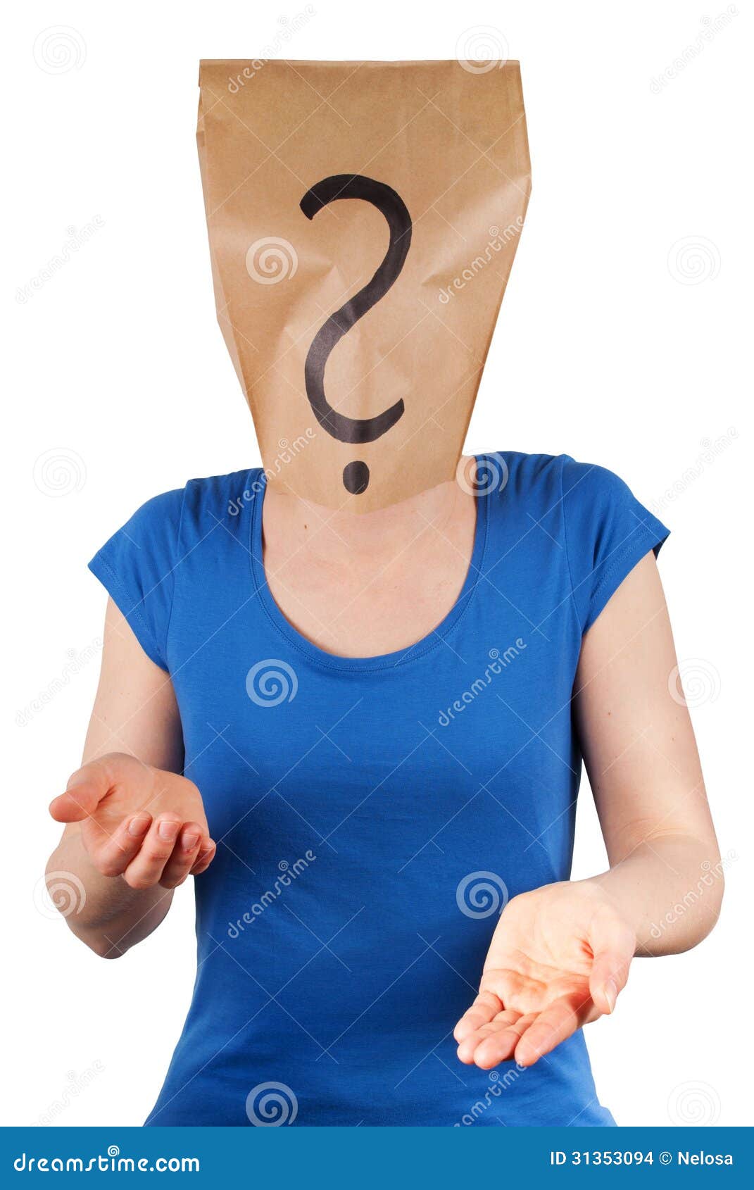 Person with a Question Mark As Head Stock Photo - Image of questionmark ...