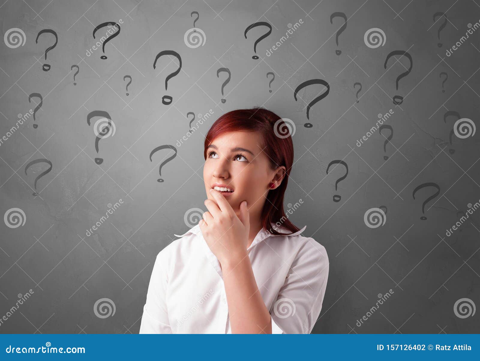 Person with Question Concept Stock Photo - Image of deal, luck: 157126402