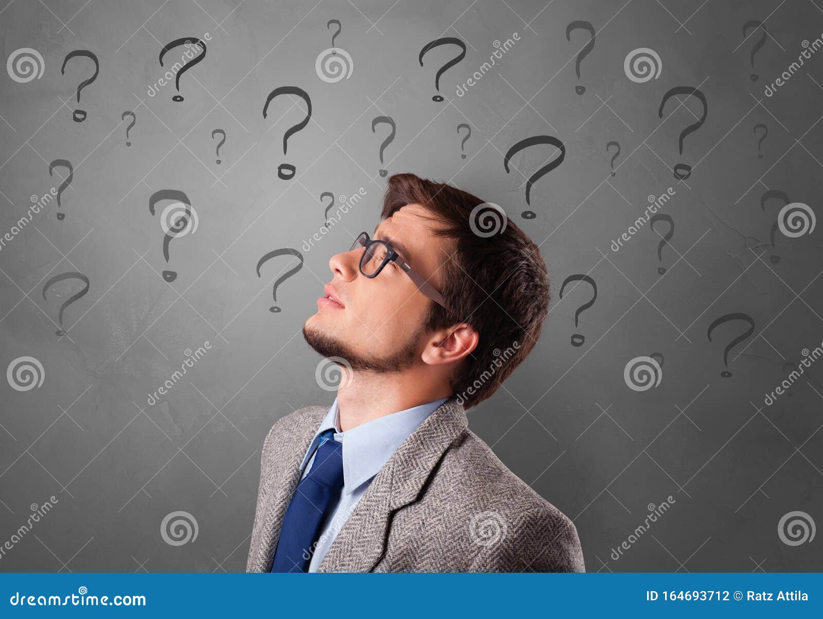 Person with Question Concept Stock Photo - Image of resolution, human ...