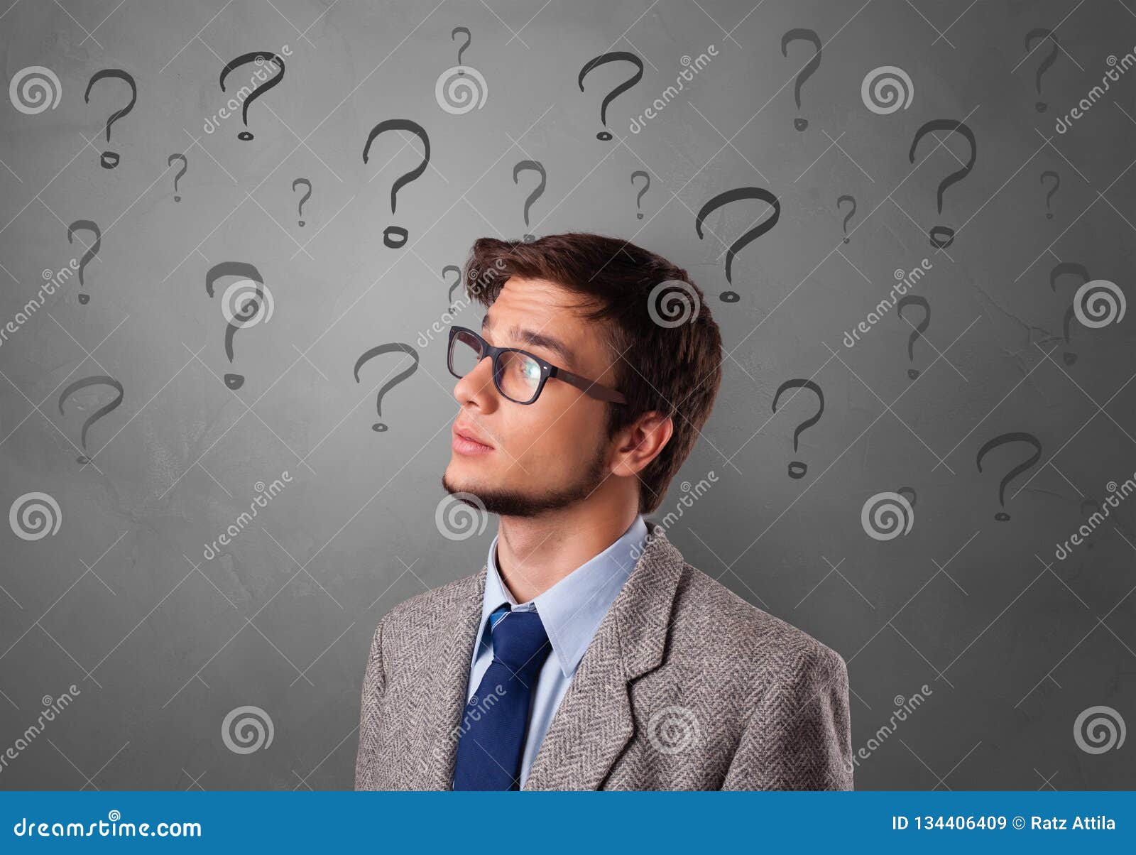 Person with Question Concept Stock Image - Image of question, eyes ...