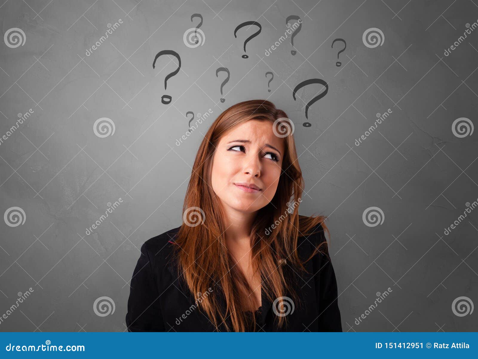 Person with Question Concept Stock Image - Image of drawn, question ...
