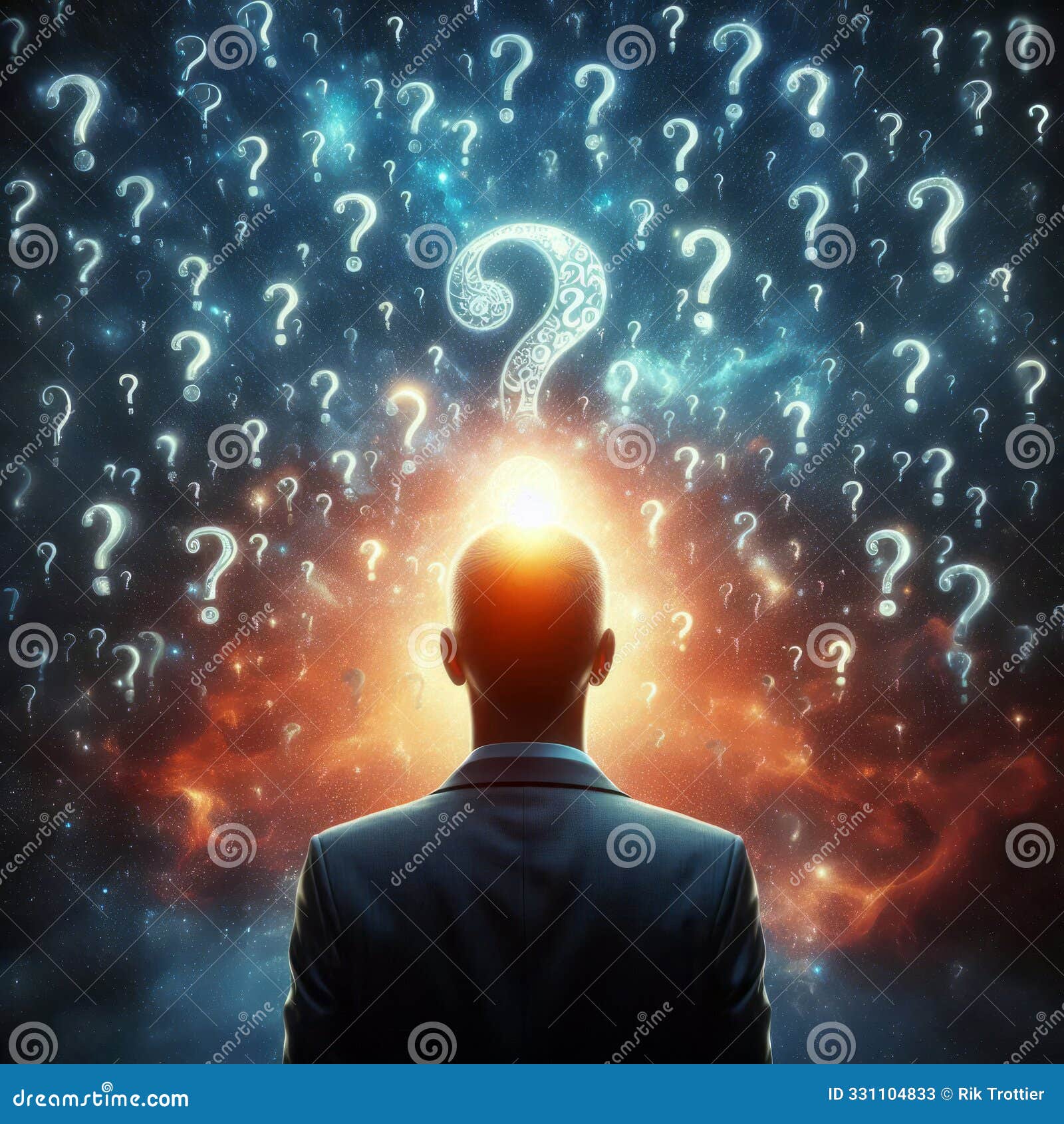 Person Facing Difficult Decisions Stock Illustration - Illustration of ...