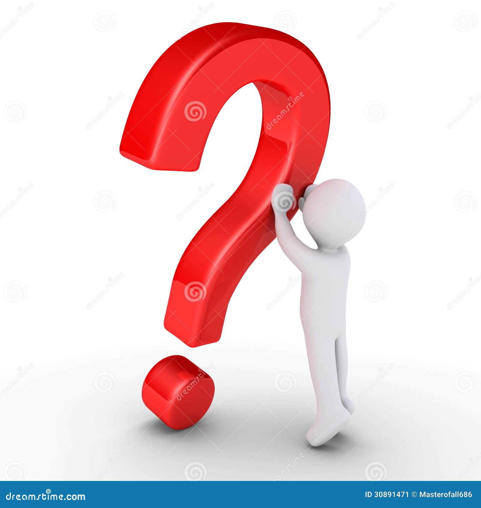 Person Raising the Question Stock Illustration - Illustration of ...