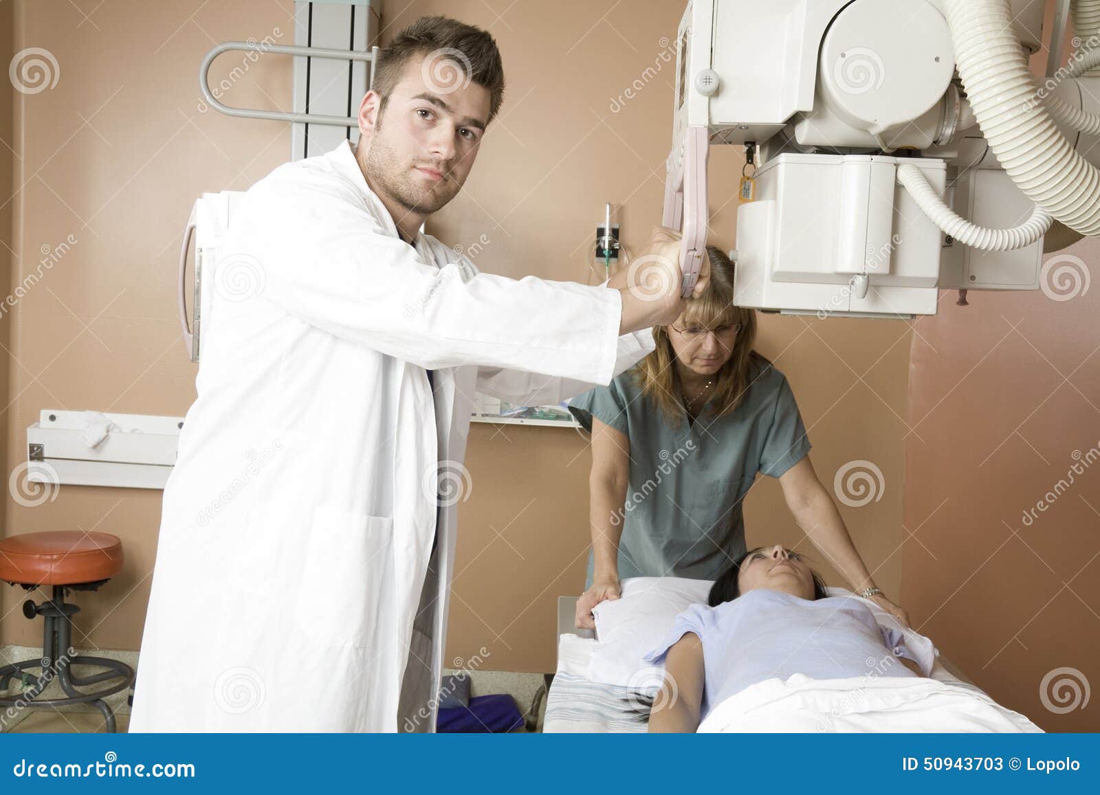 Person with X-ray Personal in a Hospital Stock Image - Image of ...