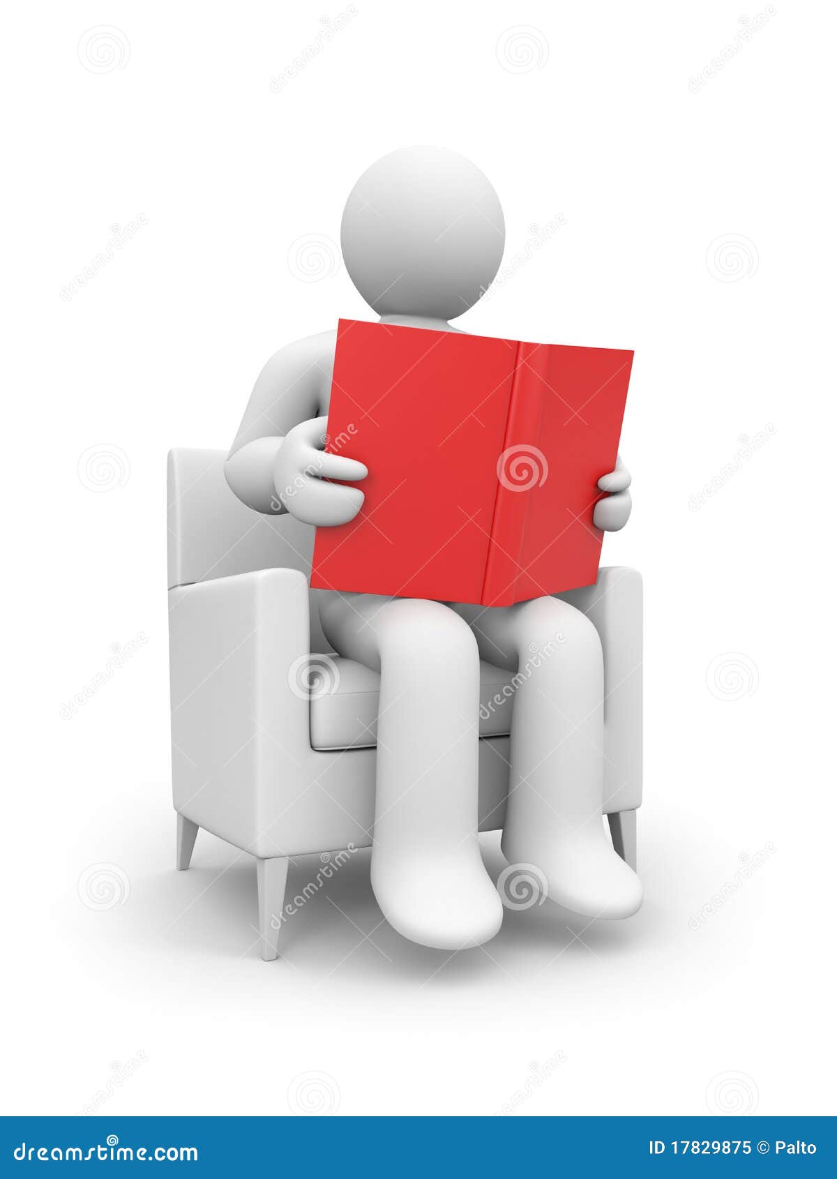 Person read the book stock illustration. Illustration of relax - 17829875