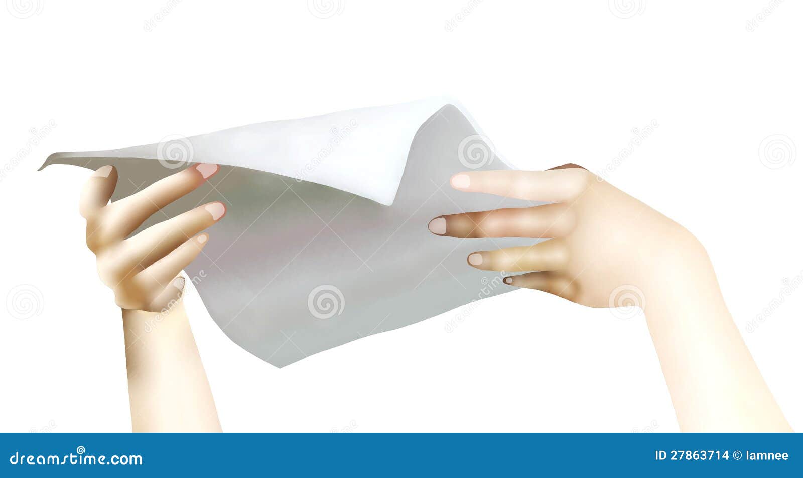 A Person Reading a Paper in Hand Stock Photo - Image of office, drawn ...
