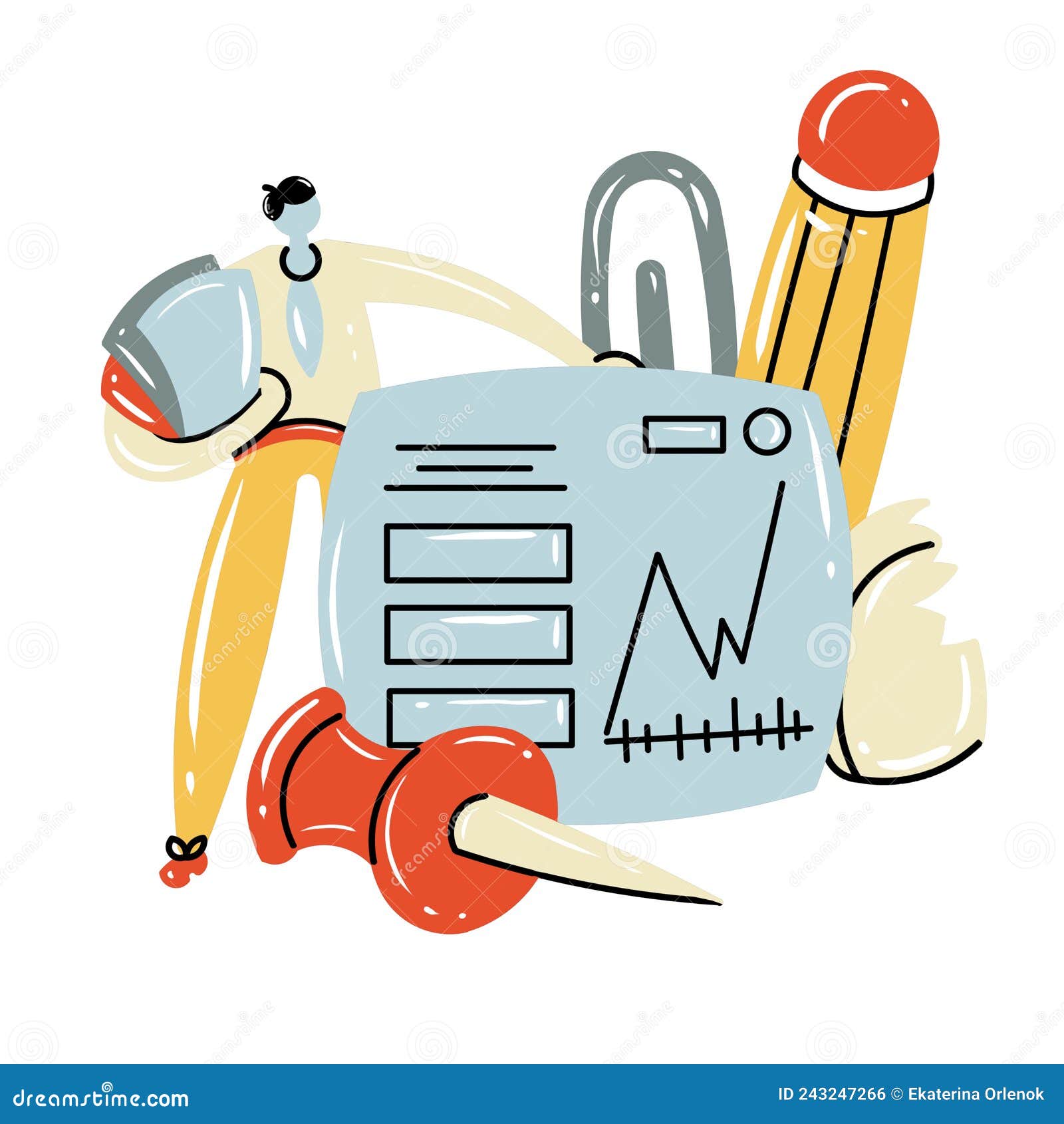 The Person is Ready To Work Stock Illustration - Illustration of ...
